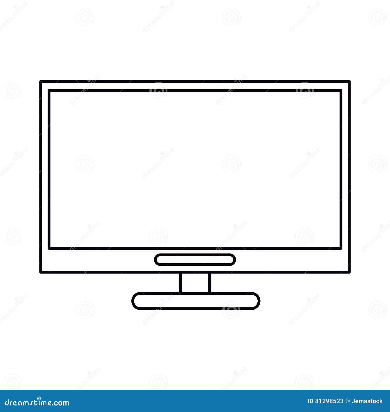 Pictogram Computer Technology Work Device Stock Vector - Illustration ...