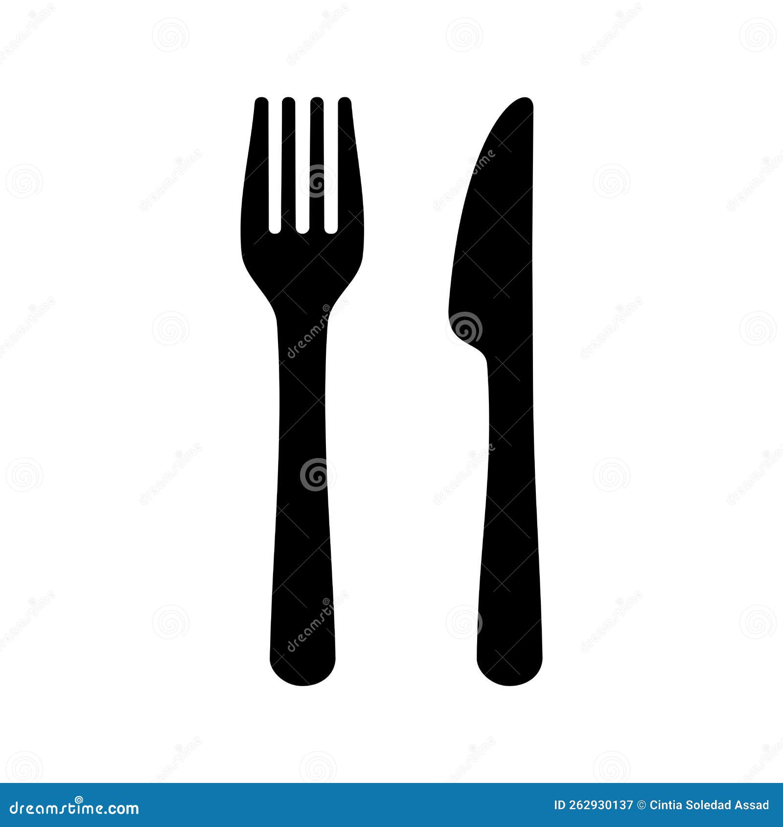Pictogram Of Knife And Fork Royalty-Free Stock Photo | CartoonDealer ...