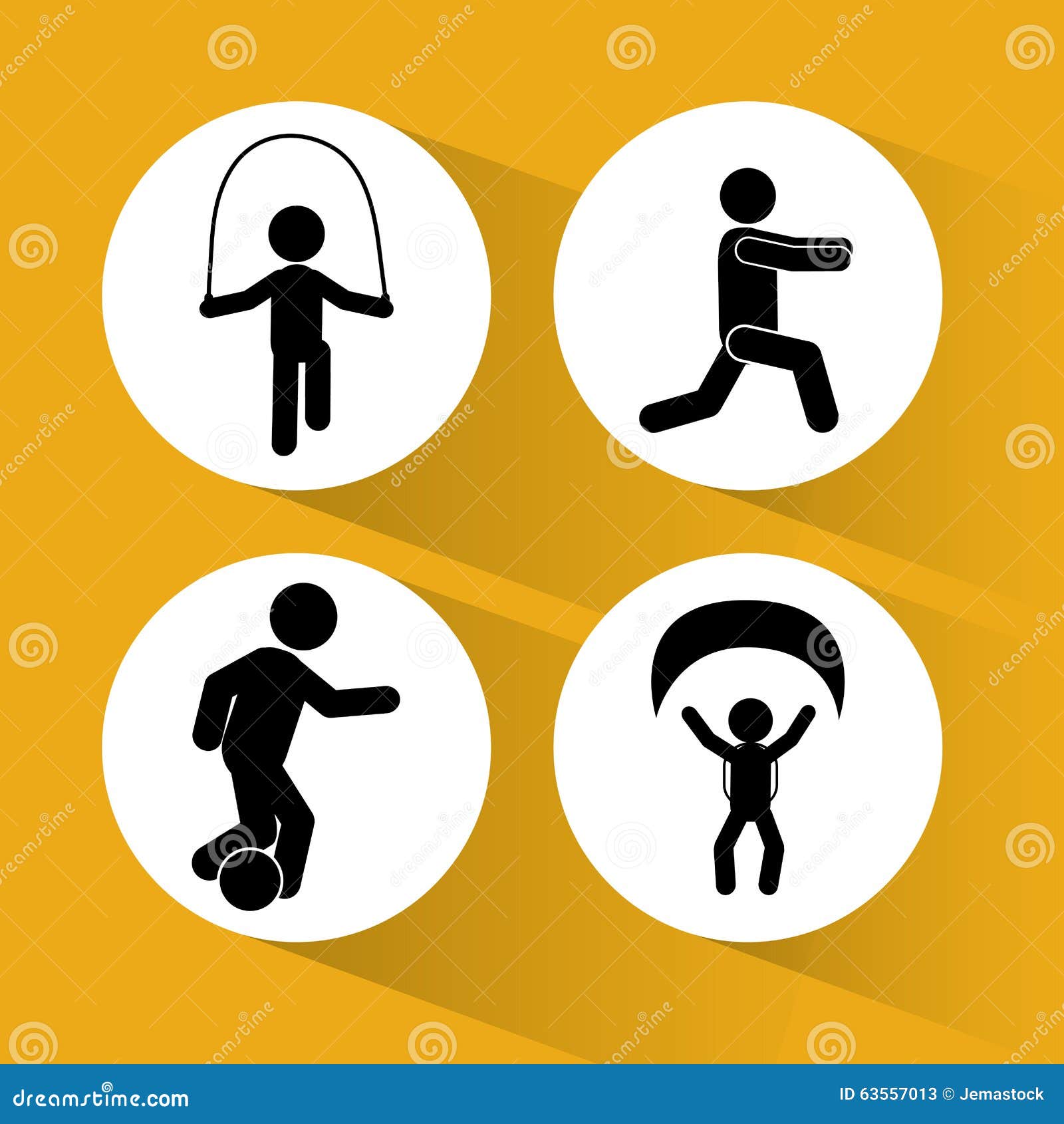 Pictogram Doing Activity Design Stock Vector - Illustration of courage ...