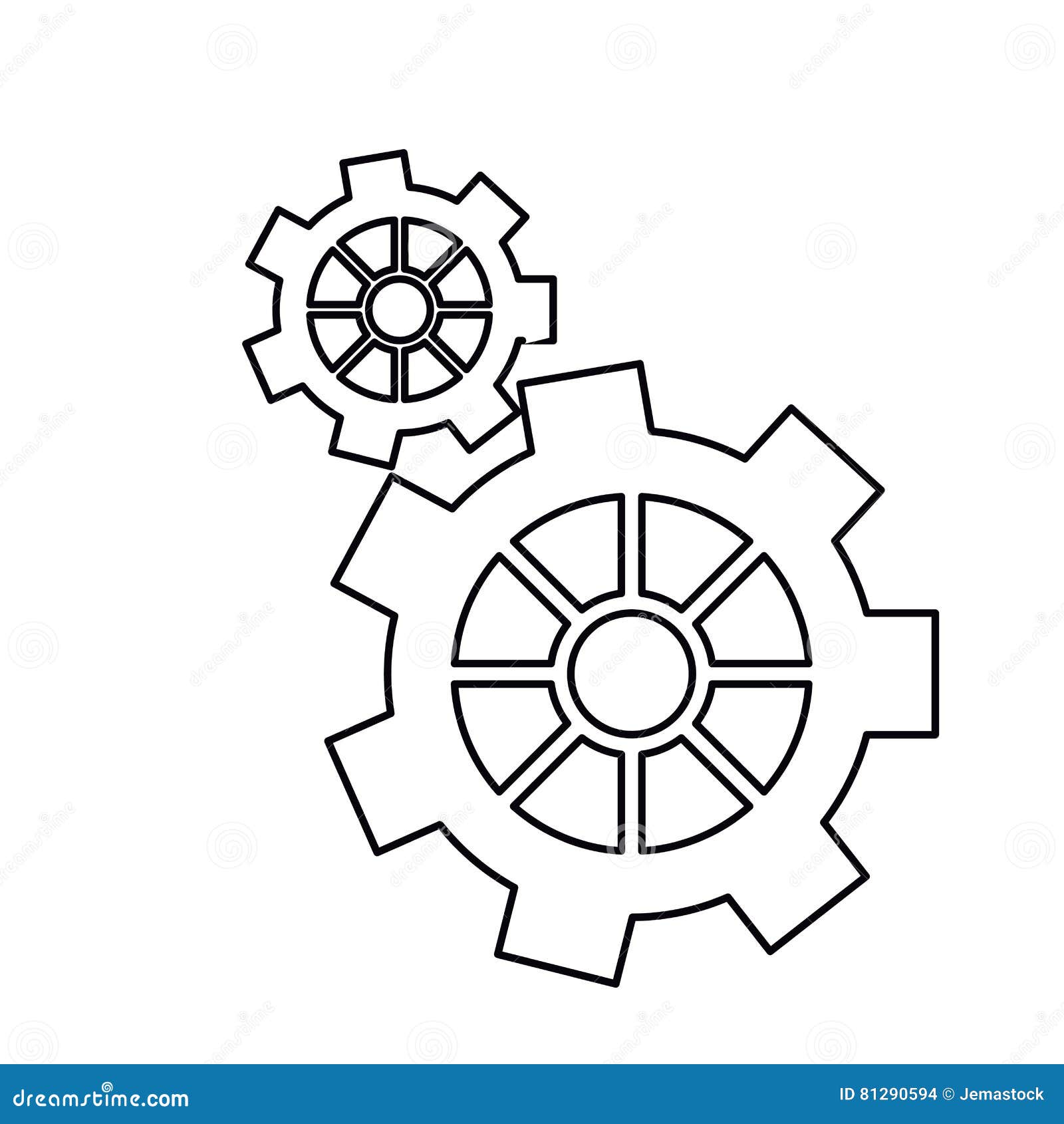 Pictogram Gear Wheel Engine Machine Icon Stock Vector - Illustration of ...