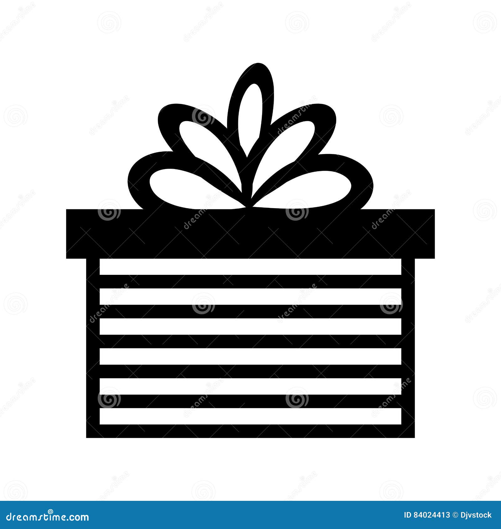 Pictogram Gift Box Present Ribbon Stock Illustration - Illustration of ...