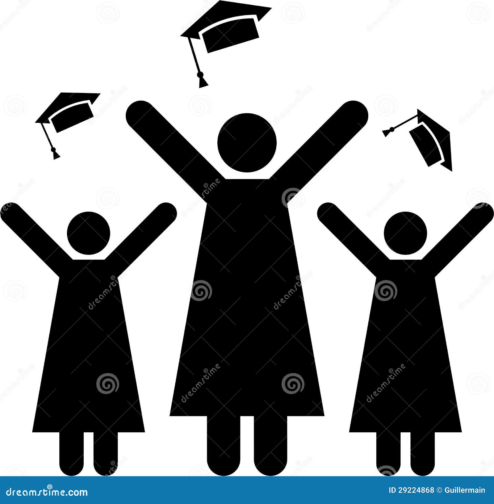 Pictogram of graduation stock vector. Illustration of design - 29224868