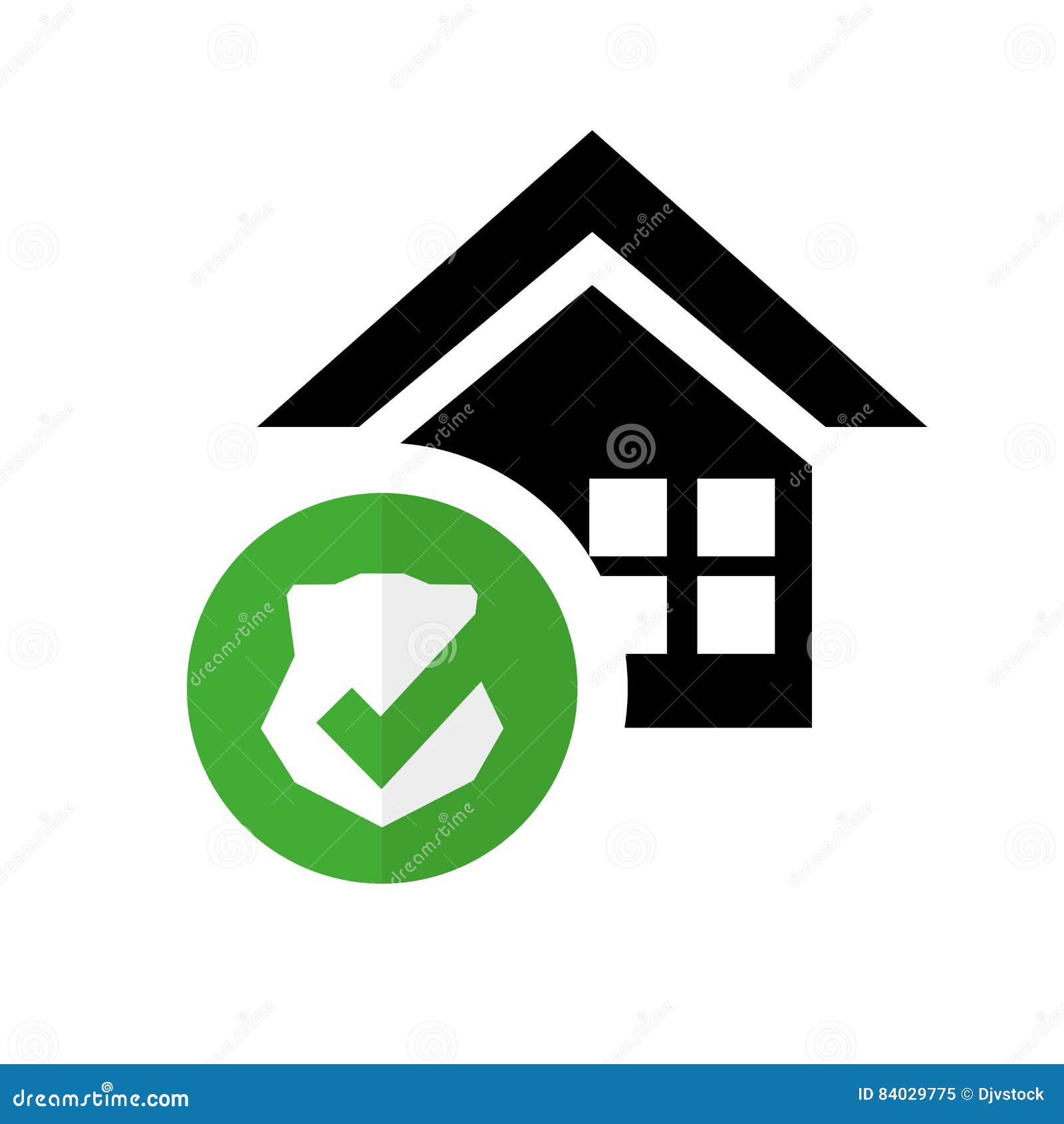 Pictogram Home Security Protection Shield Stock Illustration ...