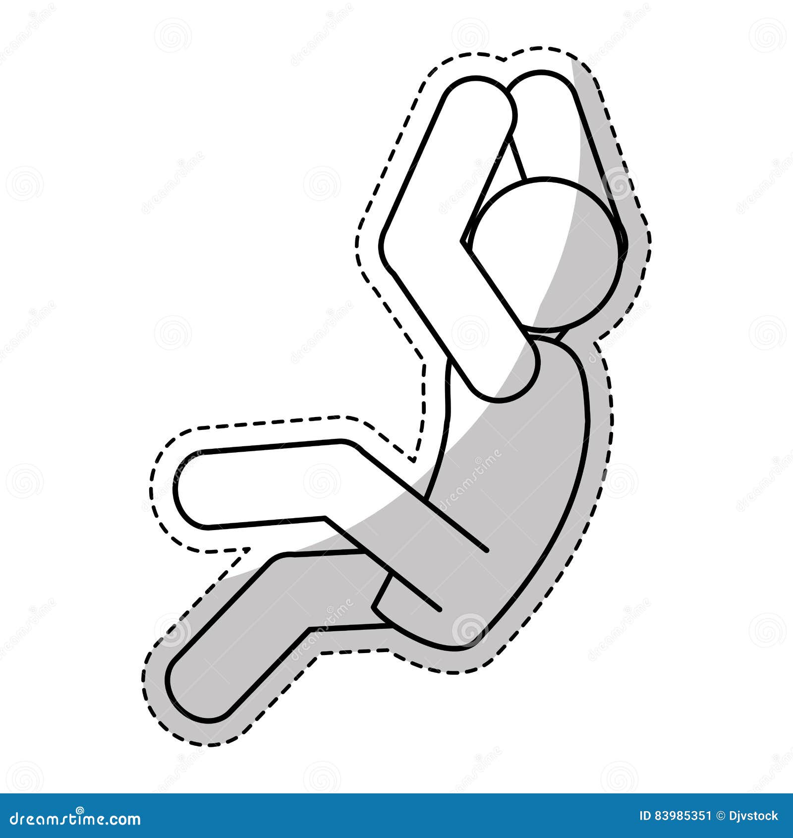 Pictogram man icon stock illustration. Illustration of posture - 83985351
