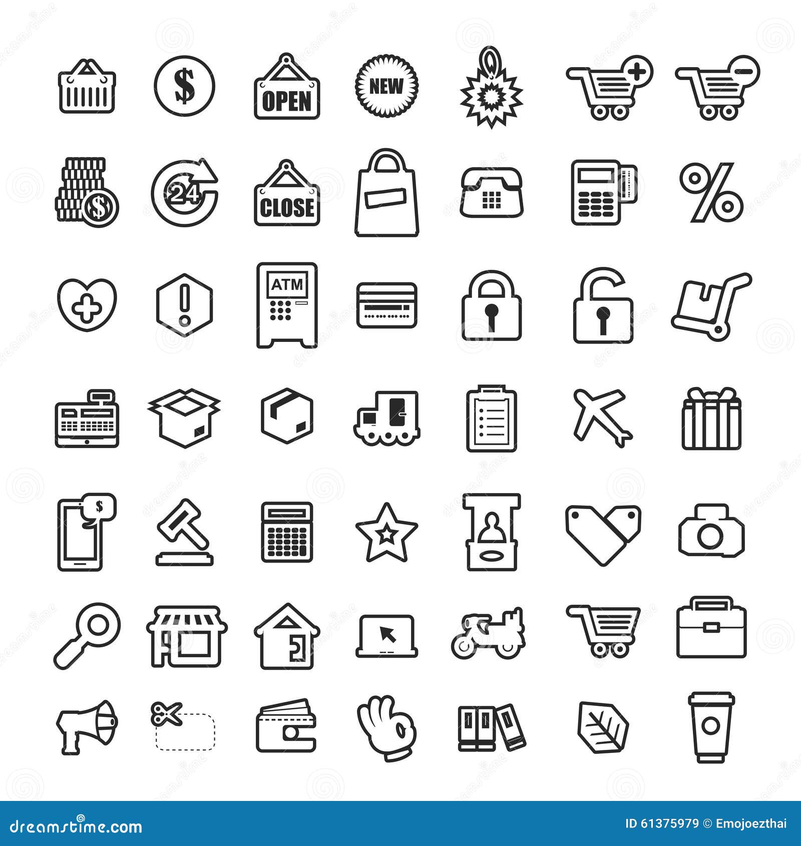 Pictogram Marketing vector illustratie. Illustration of levering - 61375979