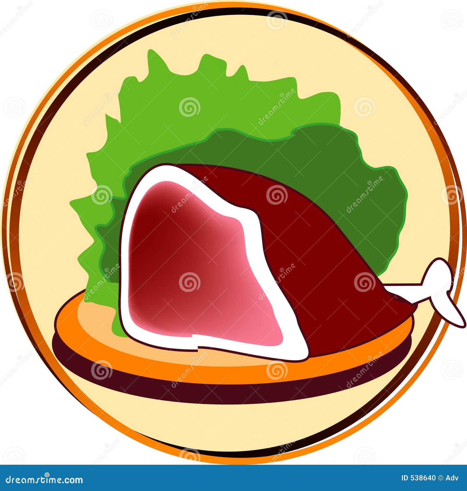 Pictogram - meat stock illustration. Illustration of lunch - 538640