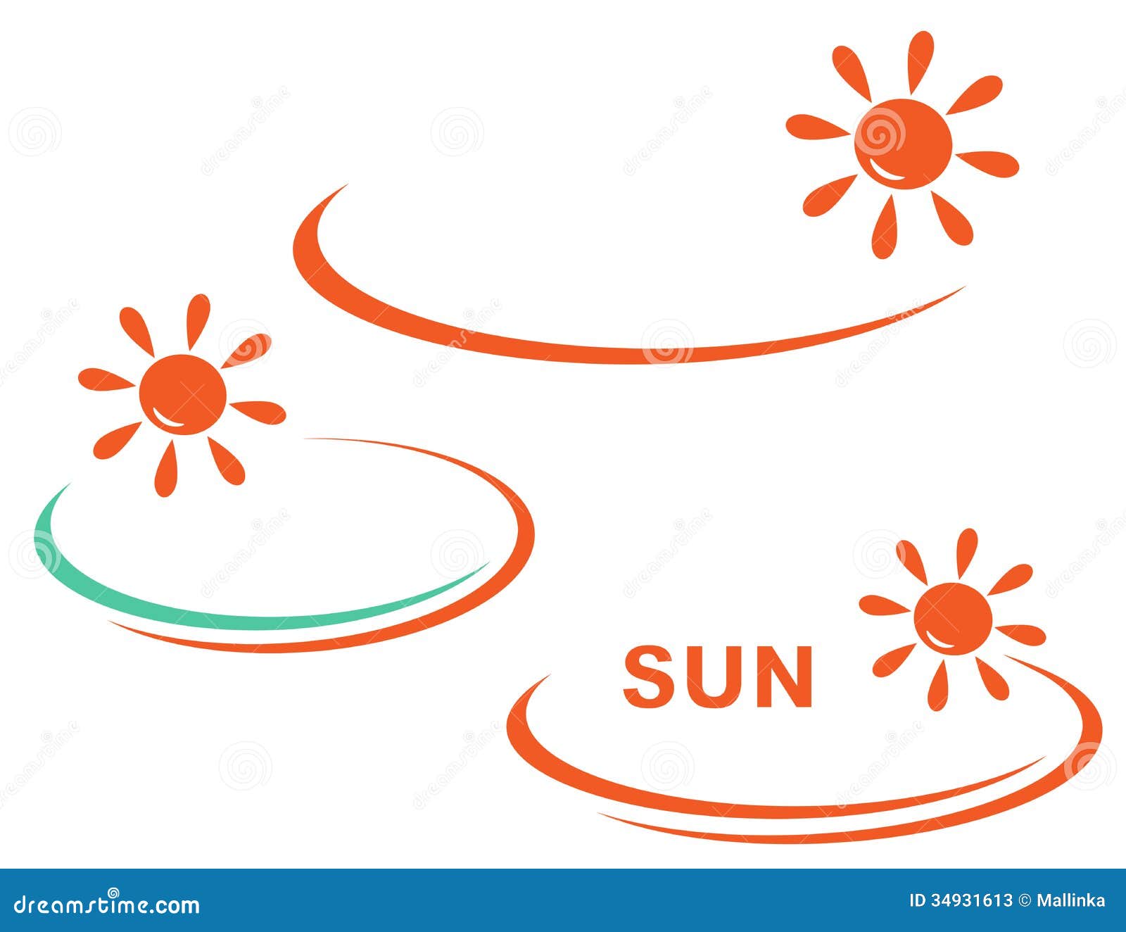 Pictogram Met Zon En Achtergrond Vector Illustratie - Illustration of ...