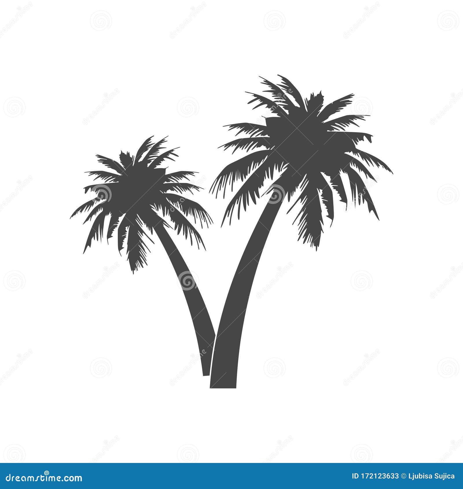 Pictogram Palm Tree Silhouette Vector Illustratie - Illustration of ...