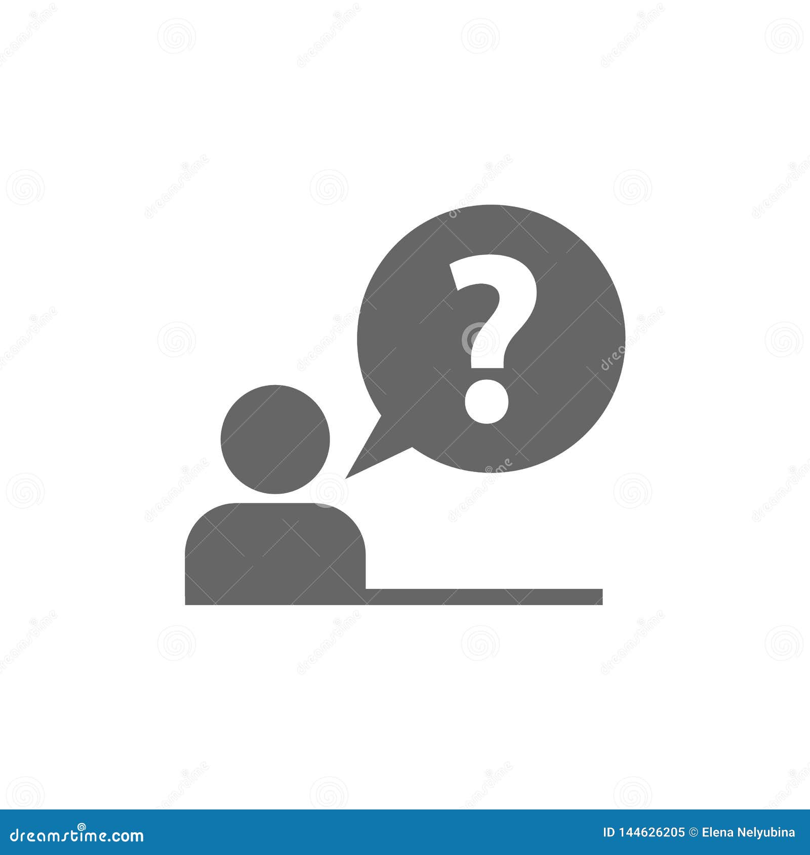 Pictogram of Question Mark. FAQ Icon. Information Exchange Theme Icon ...