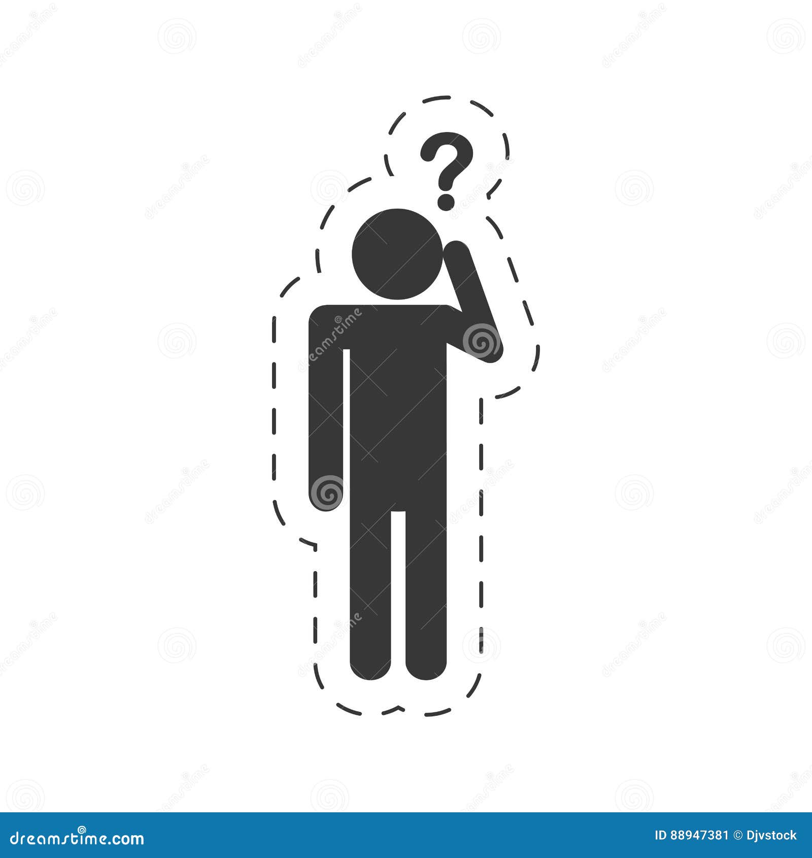 Pictogram Question Mark Image Stock Illustration - Illustration of head ...