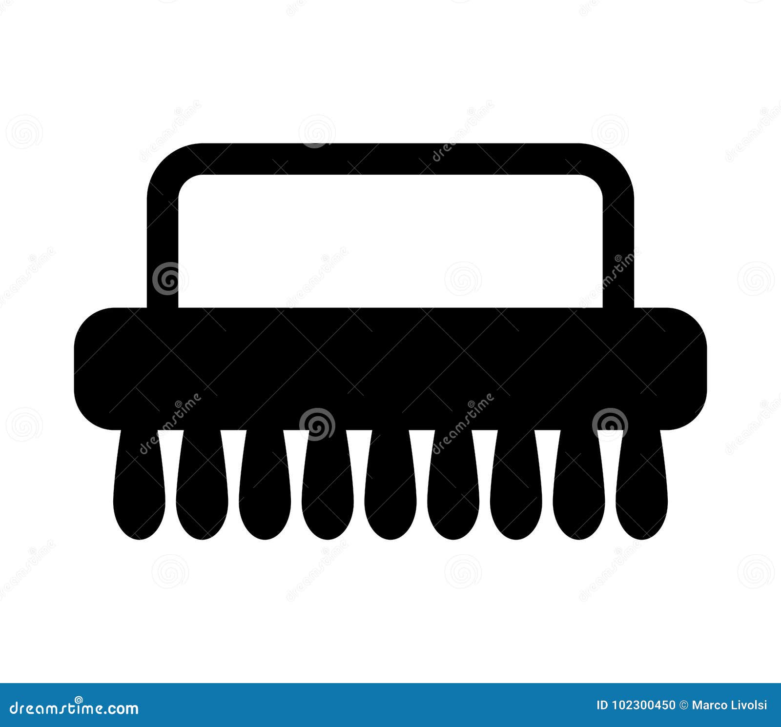 Pictogram Schoonmakende Borstel Stock Illustratie - Illustration of ...