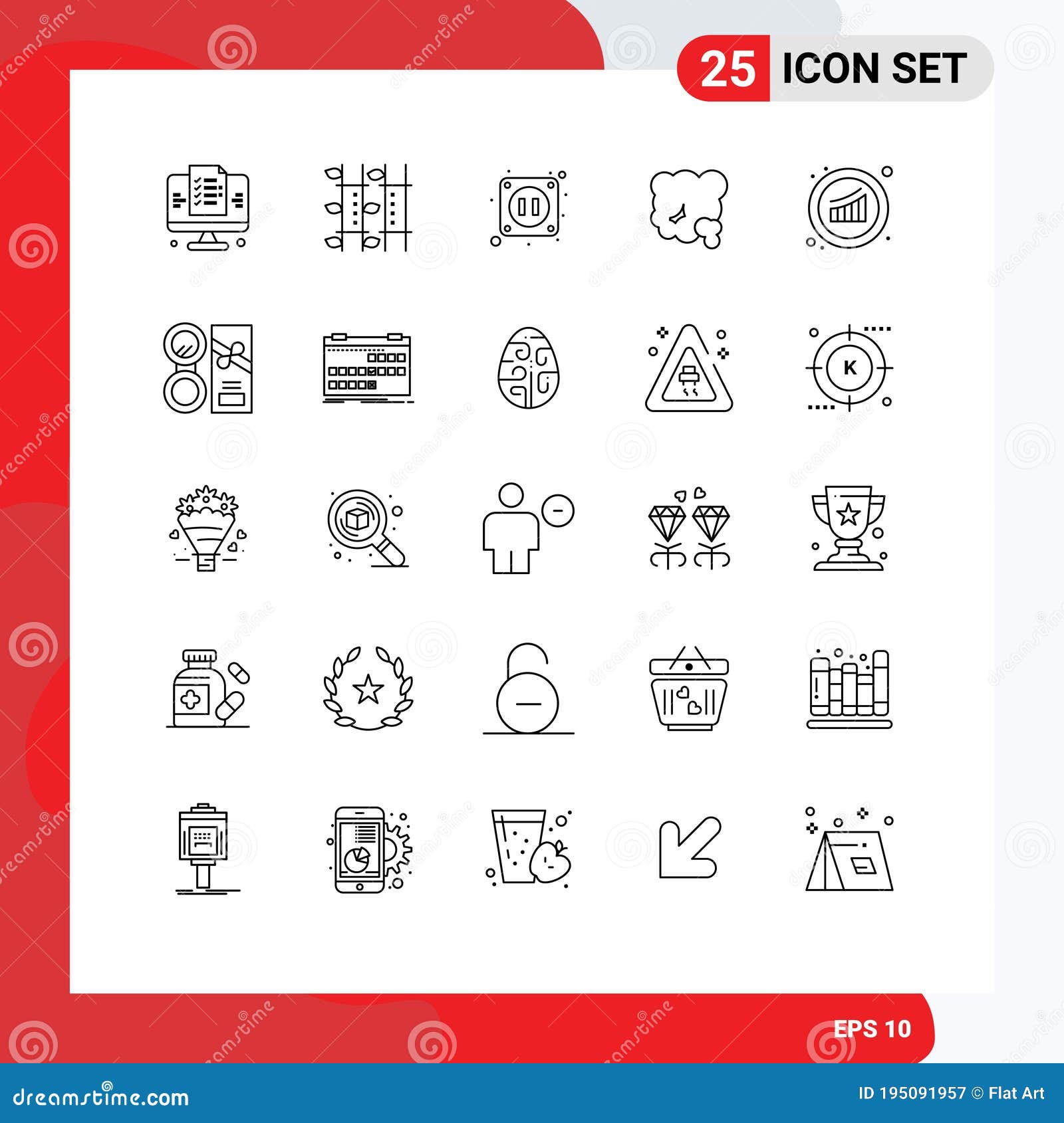 Graph Set Environment Diagram Infographic Icon Business Chart Vector ...