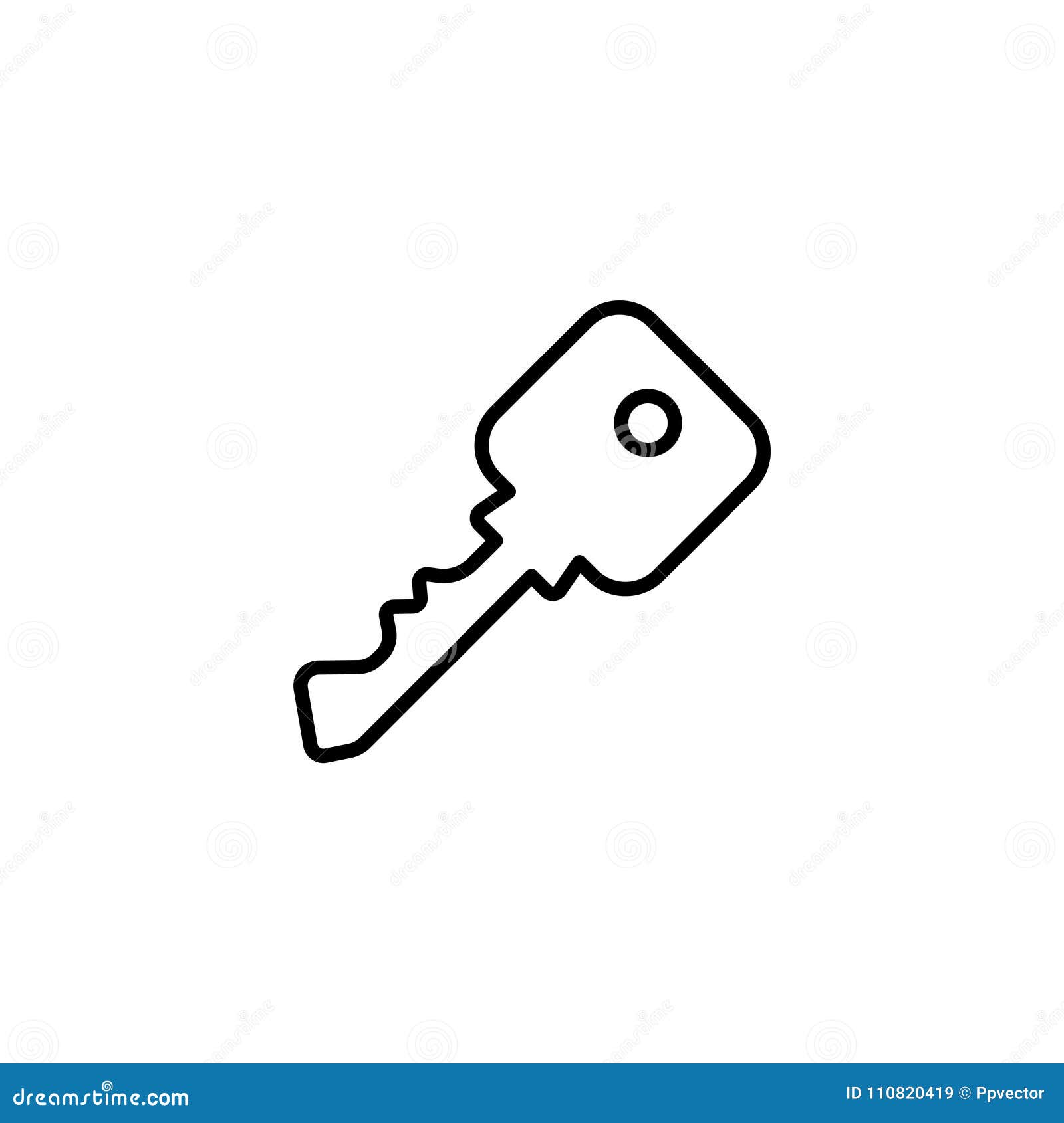 Pictogram Sleutel Vector Illustratie Vector Illustratie - Illustration ...