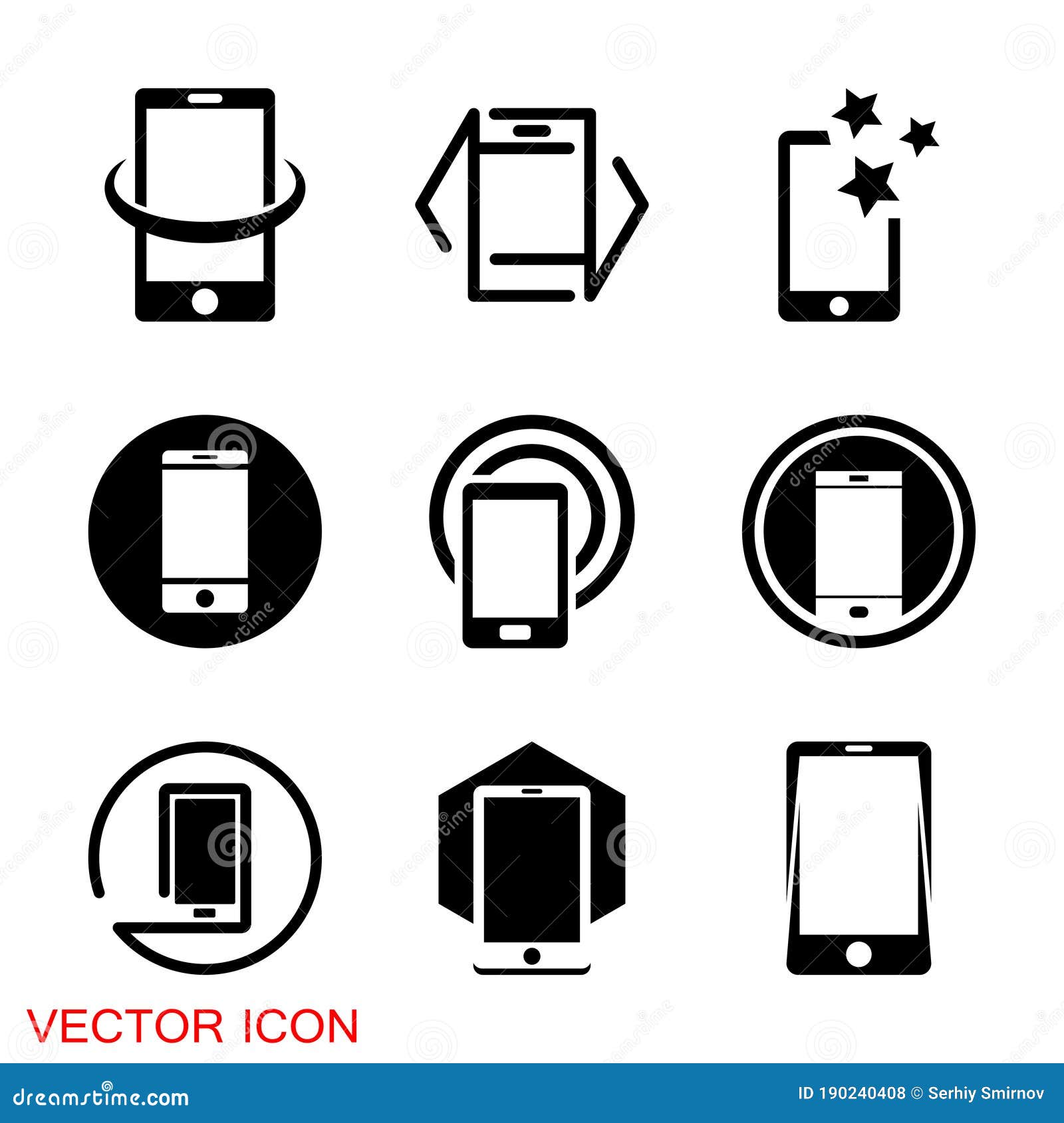 Pictogram Smartphone Pictogram Vectorafbeelding Van Smartphone Stock ...
