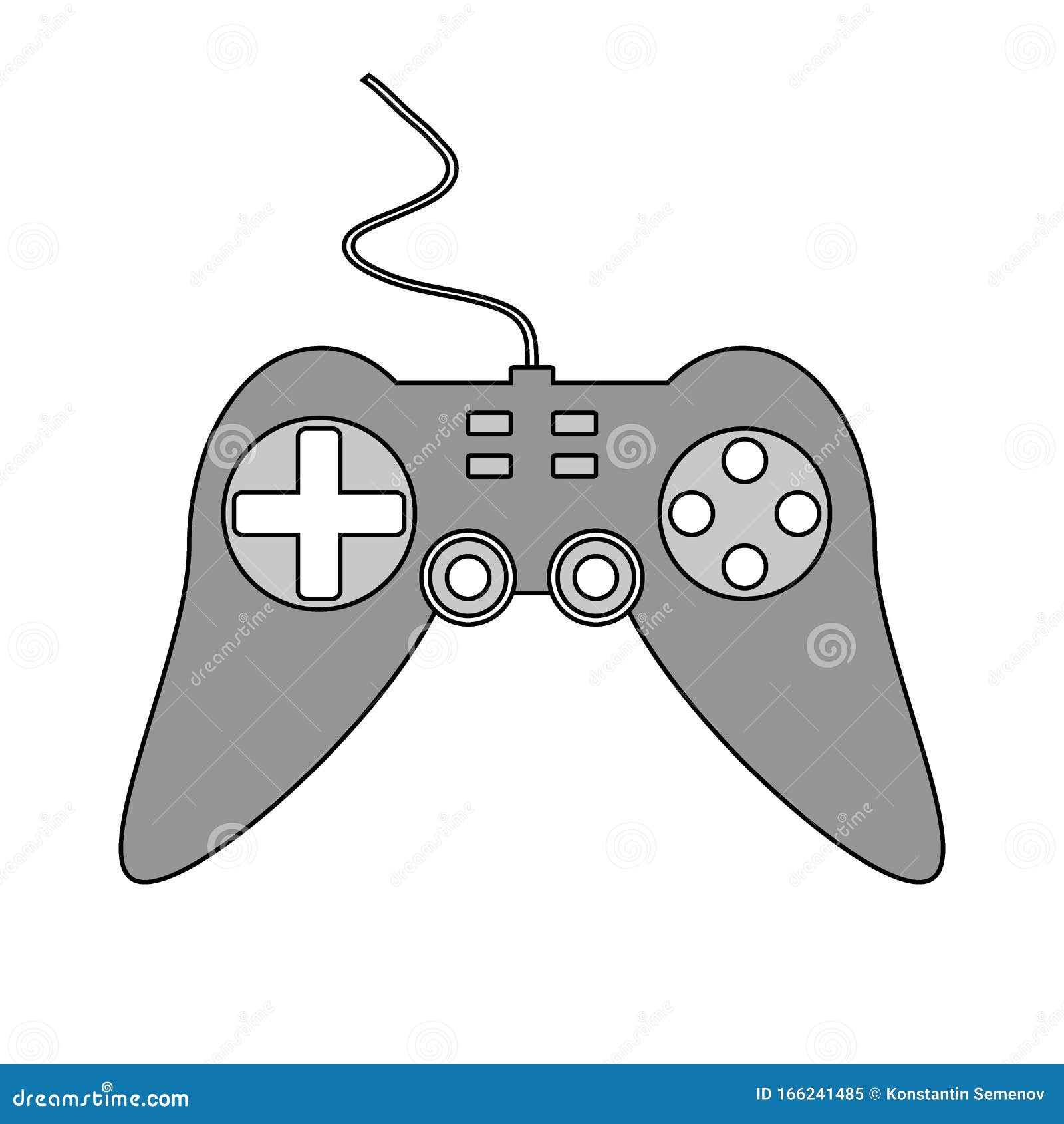 Pictogram Spelconsole Op Wit Stock Illustratie - Illustration of ...
