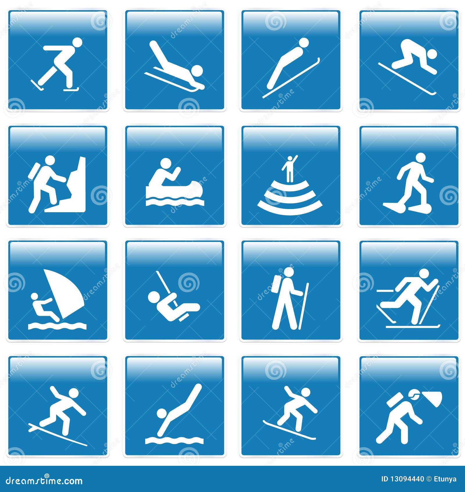 Pictogram with Sport Activities Stock Vector - Illustration of ...