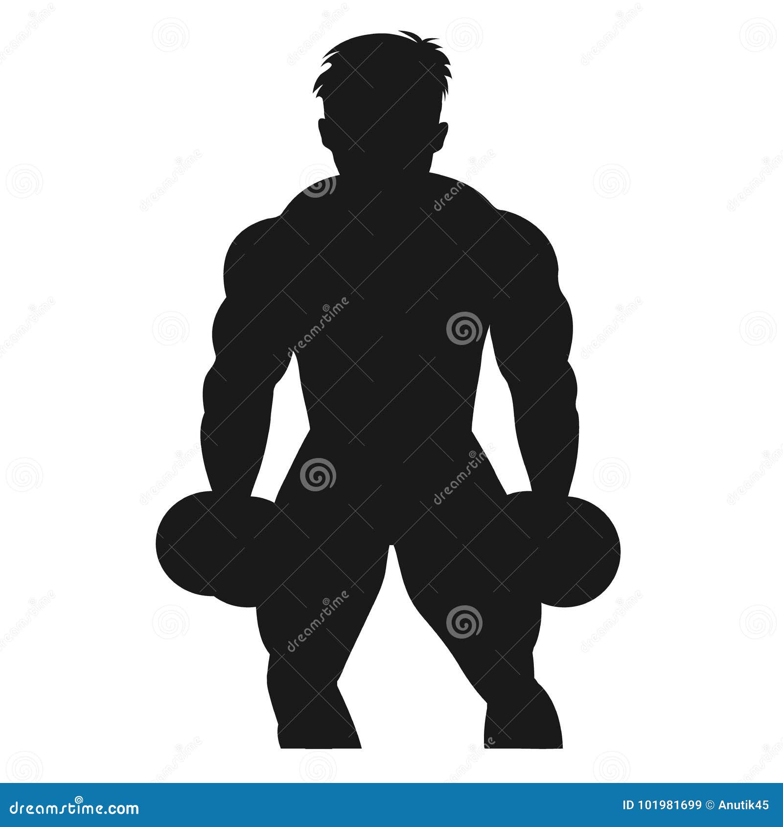 Pictogram Van Bodybuilder, Vectorillustratie Vector Illustratie ...