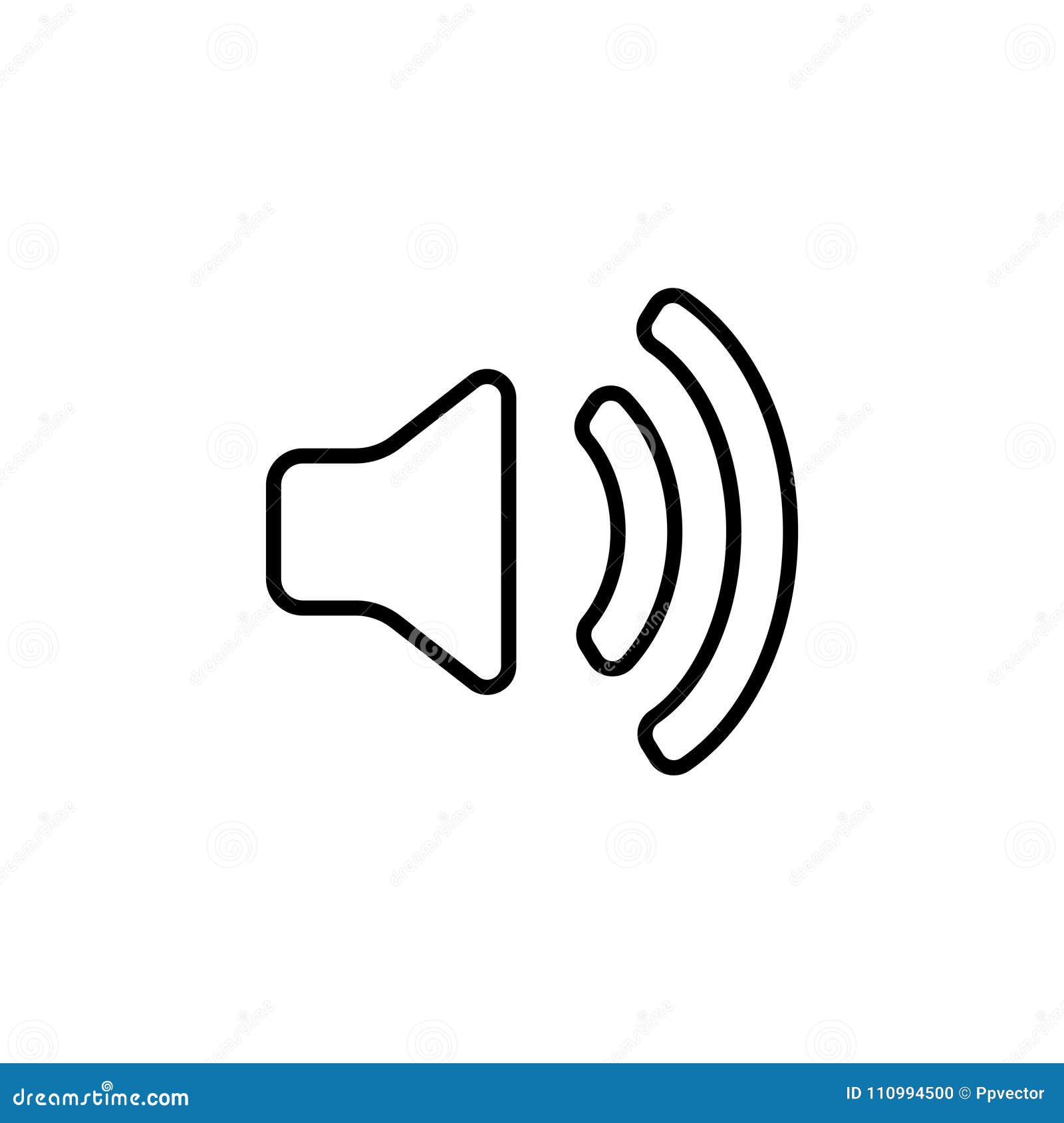 Pictogram Van De Volume Het Hoge Lijn Vector Vector Illustratie ...