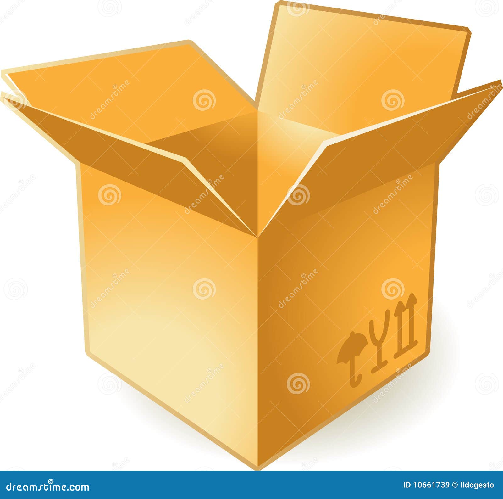 Pictogram van doos vector illustratie. Illustration of opslag - 10661739