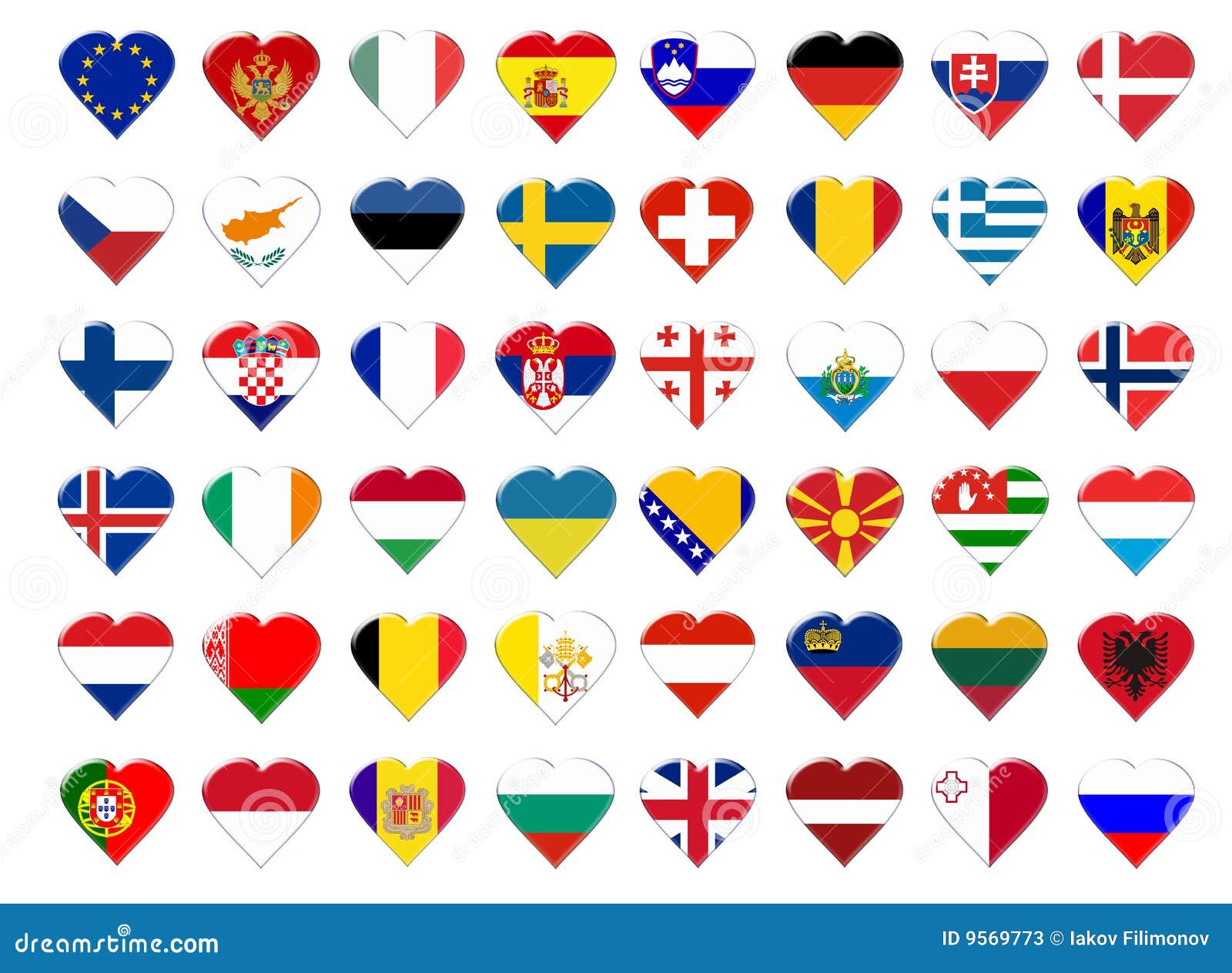 Pictogram Van Europese Vlag Stock Illustratie - Illustration of ...