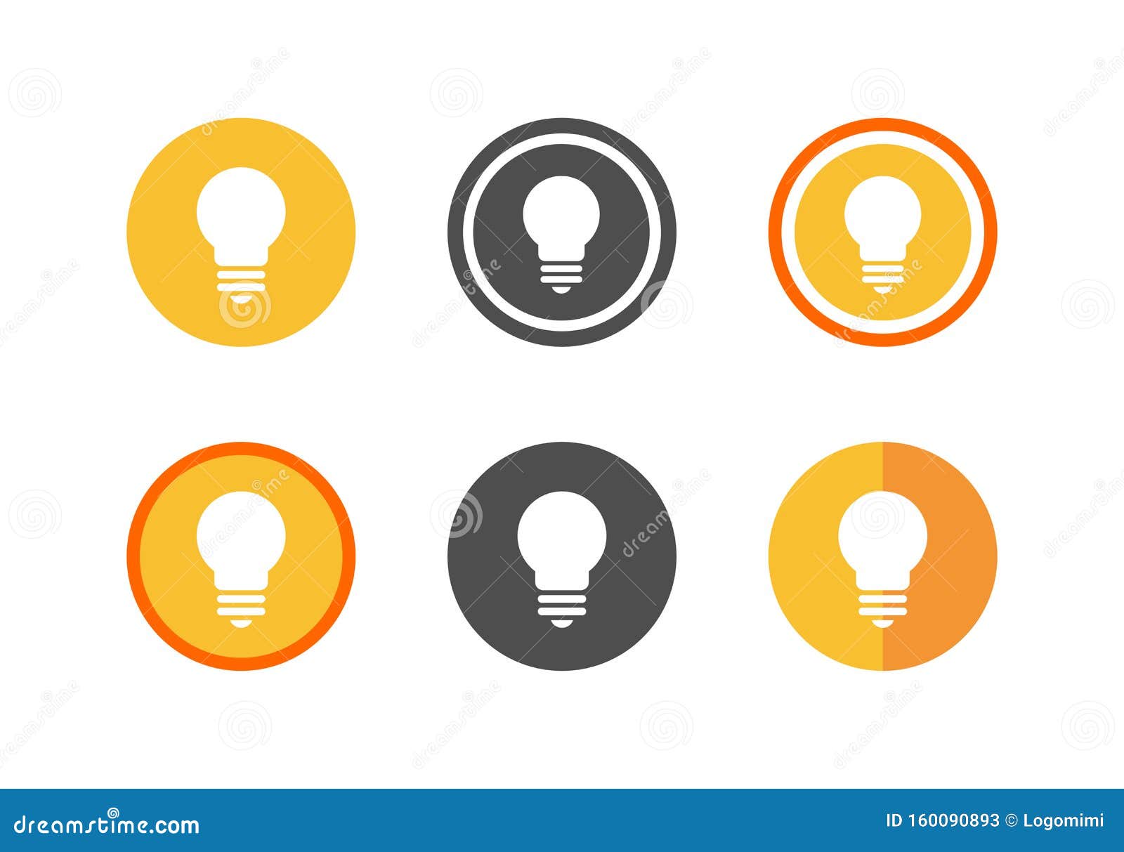 Pictogram Van Het Logo Van De Lamp Voor Creative Light Lamp - Vector ...