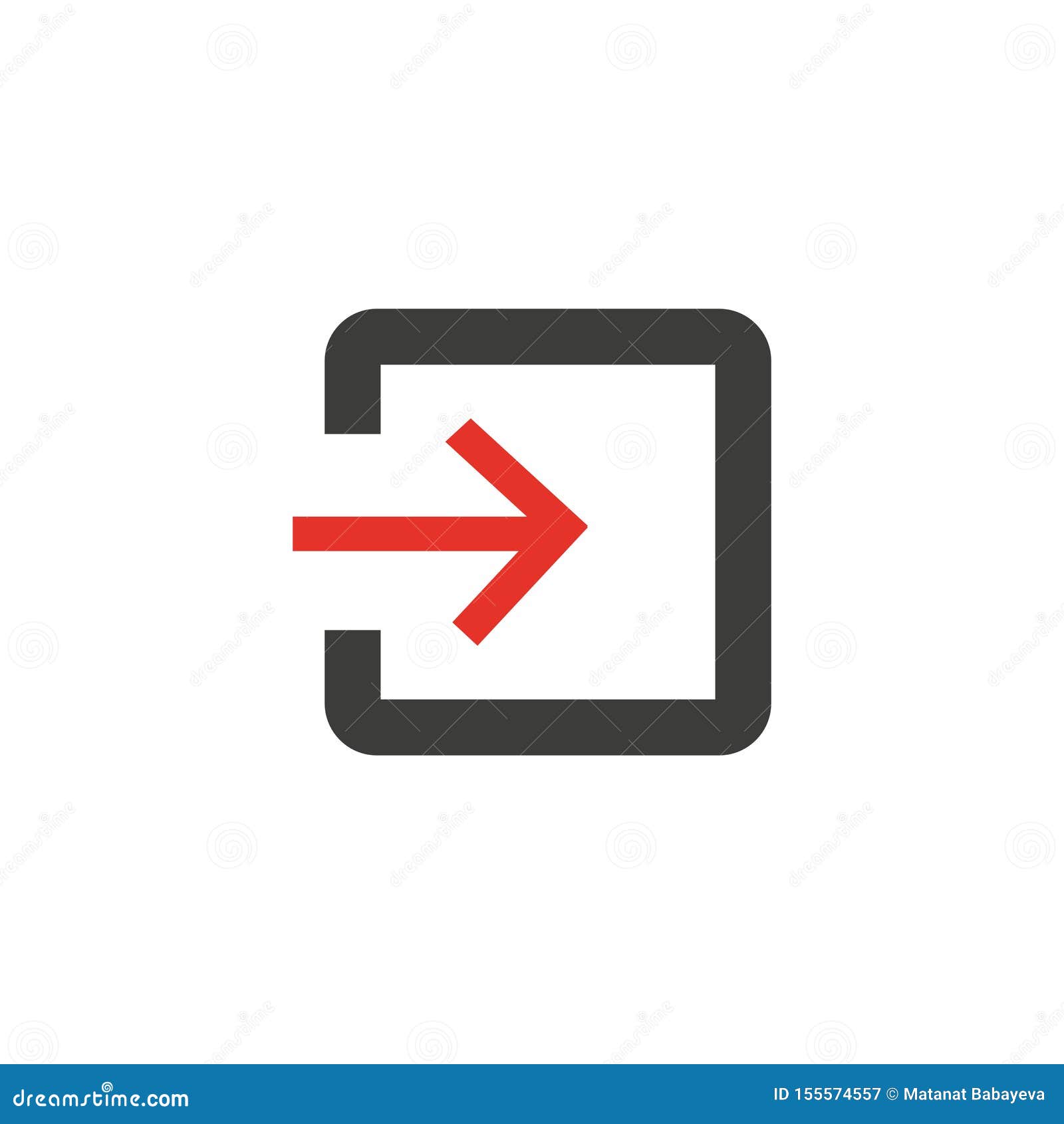 Pictogram Van Ingang of Login Teken Vector Illustratie - Illustration ...