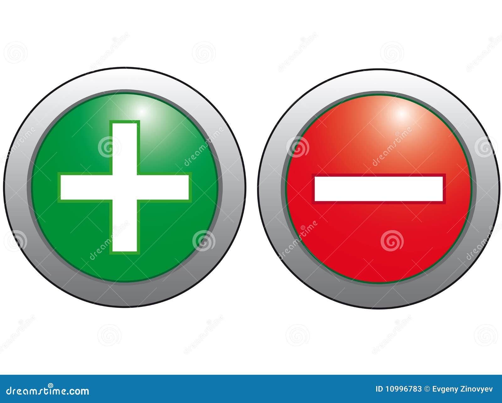 Pictogram Van Plus En Minus. Vector Illustratie - Illustration of kleur ...