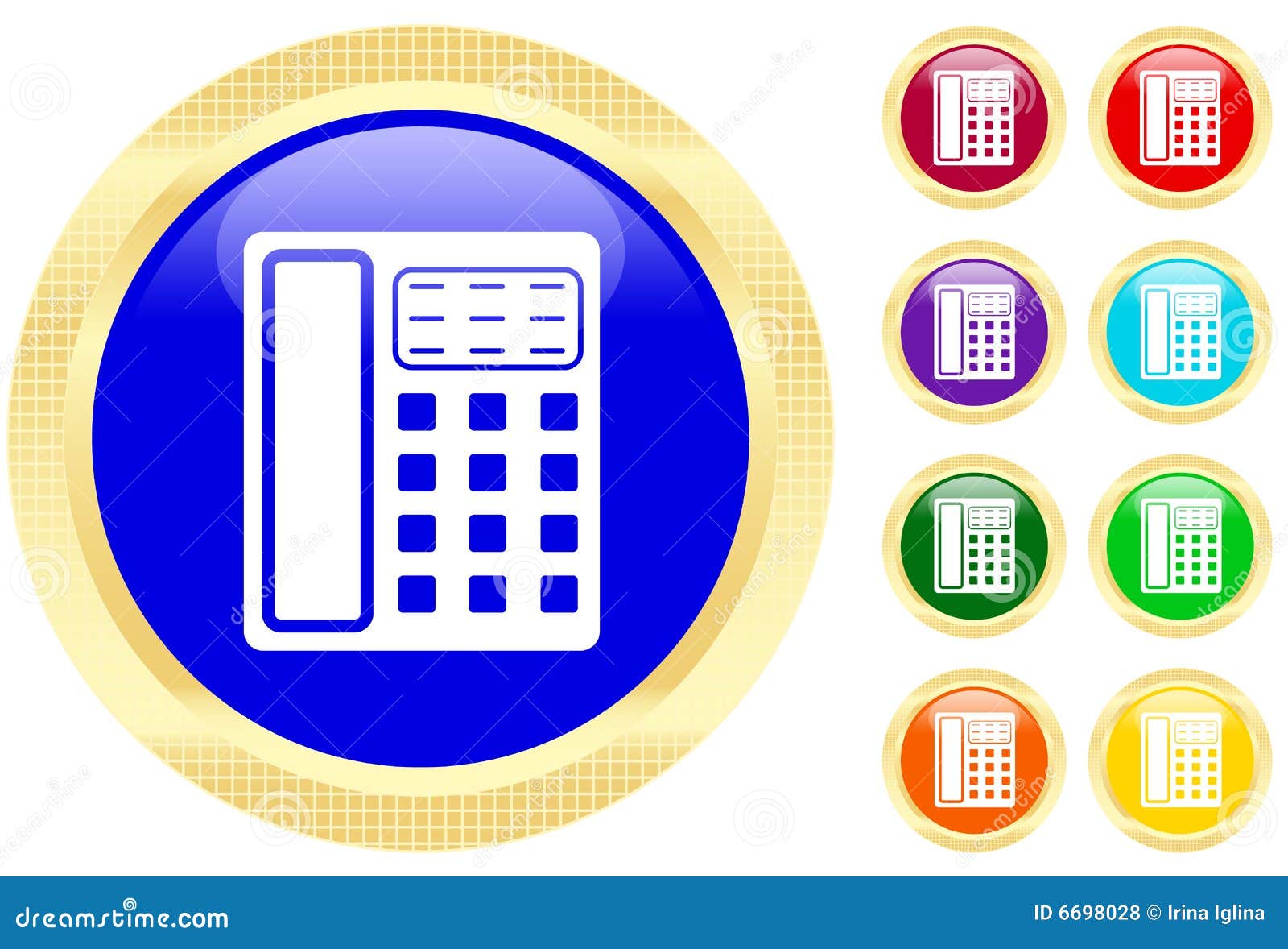 Pictogram van telefoon vector illustratie. Illustration of computer ...