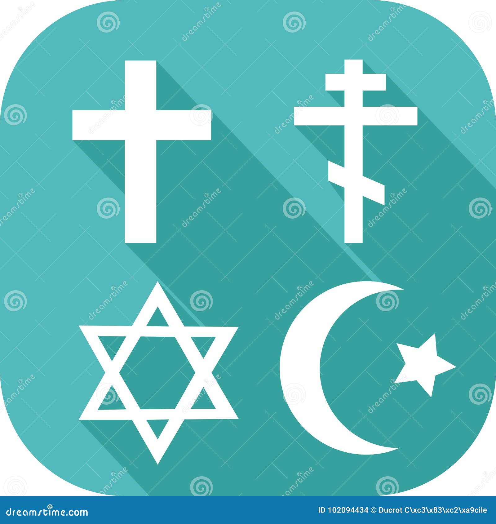 Pictogram Van Verschillende Godsdiensten Vector Illustratie ...