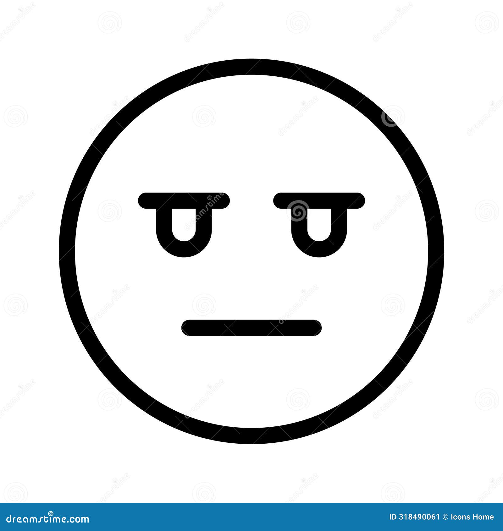 Pictogram Van Verveelde Emoji Premium Vector Vector Illustratie ...