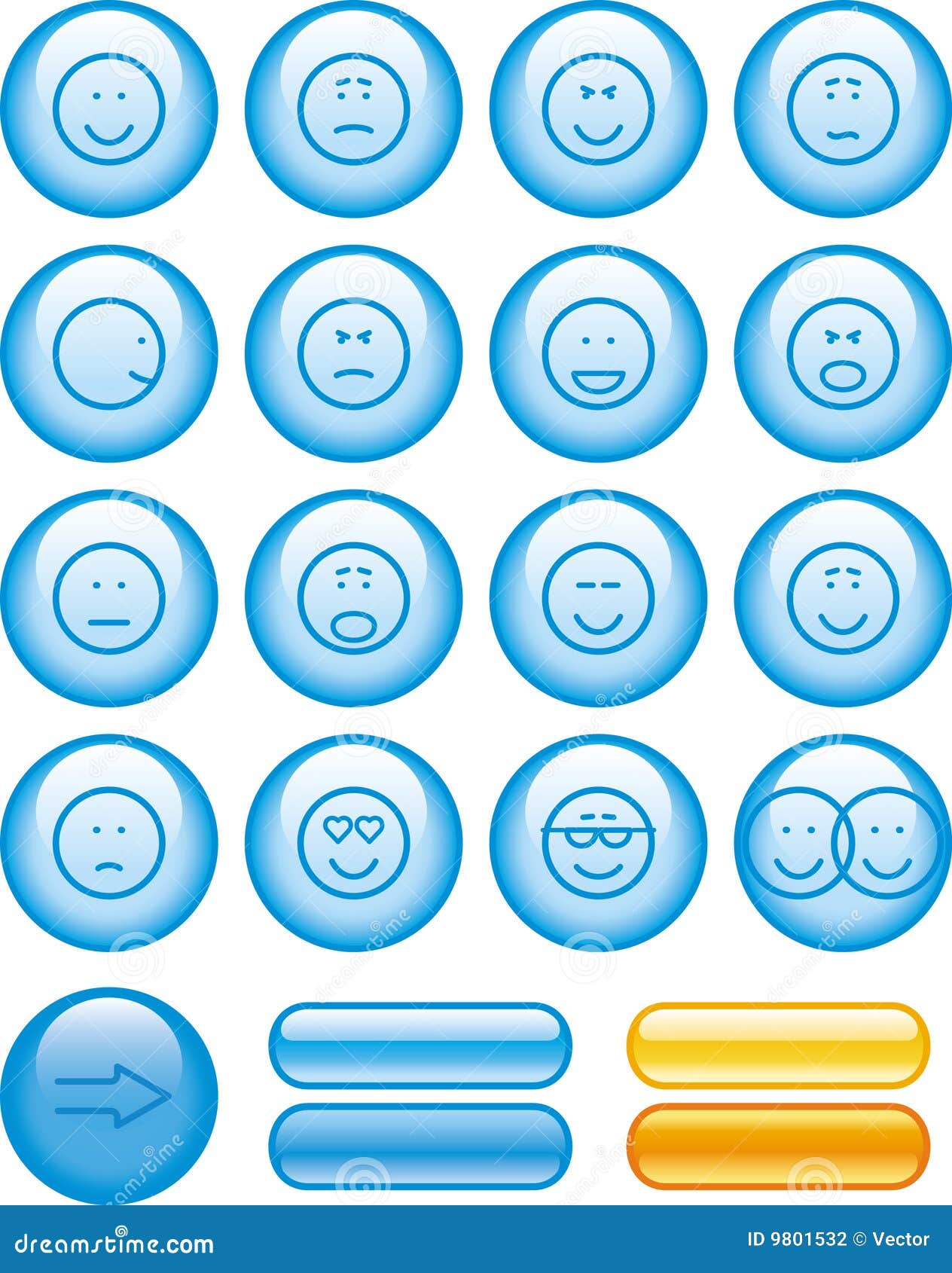 Pictogram Vastgestelde Smiley (Vector) Vector Illustratie ...