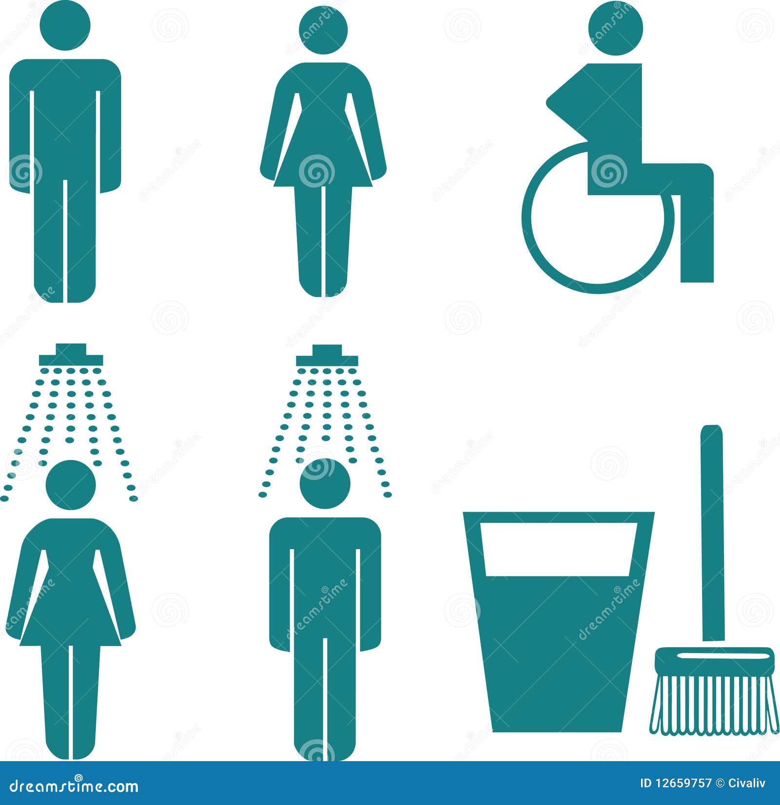 Universal Pictograms Cartoon Vector | CartoonDealer.com #6914177