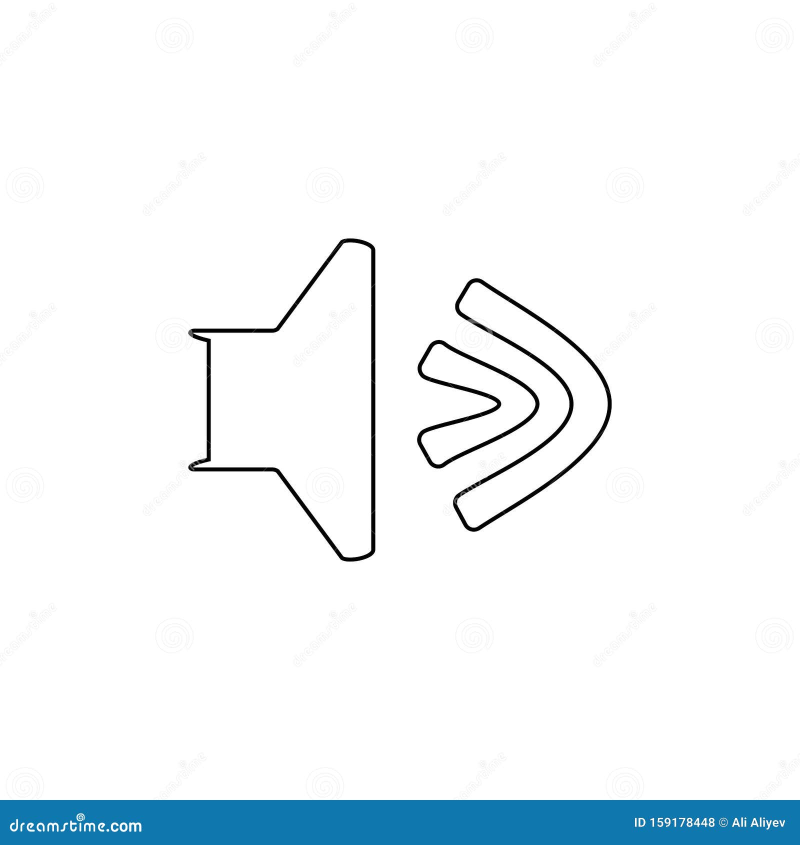 Pictogram Volume Symbool Voor Mediaspeler Vector Illustratie ...