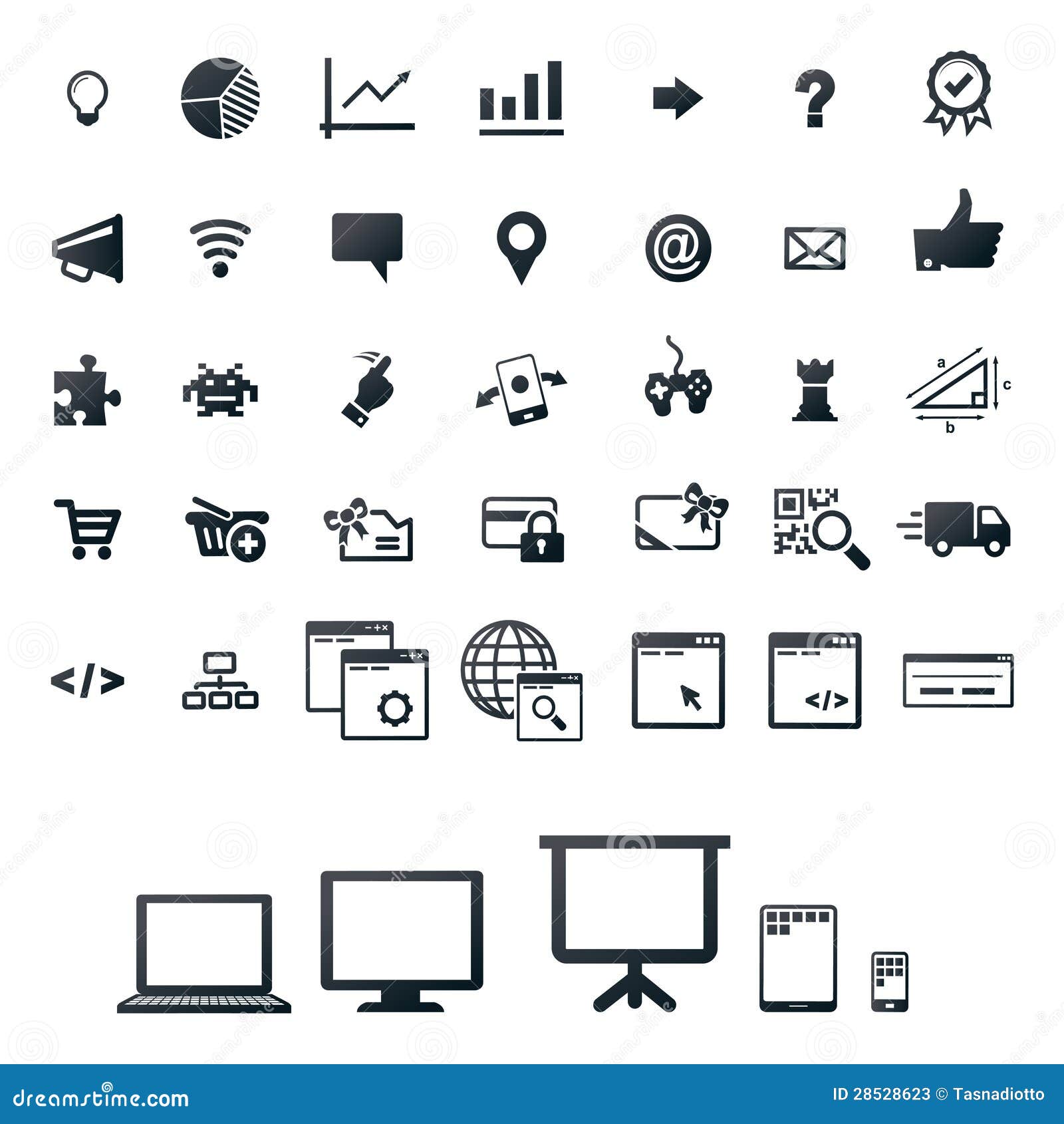 Pictogram Voor Programmering, Gokken Wordt Geplaatst Dat Vector ...