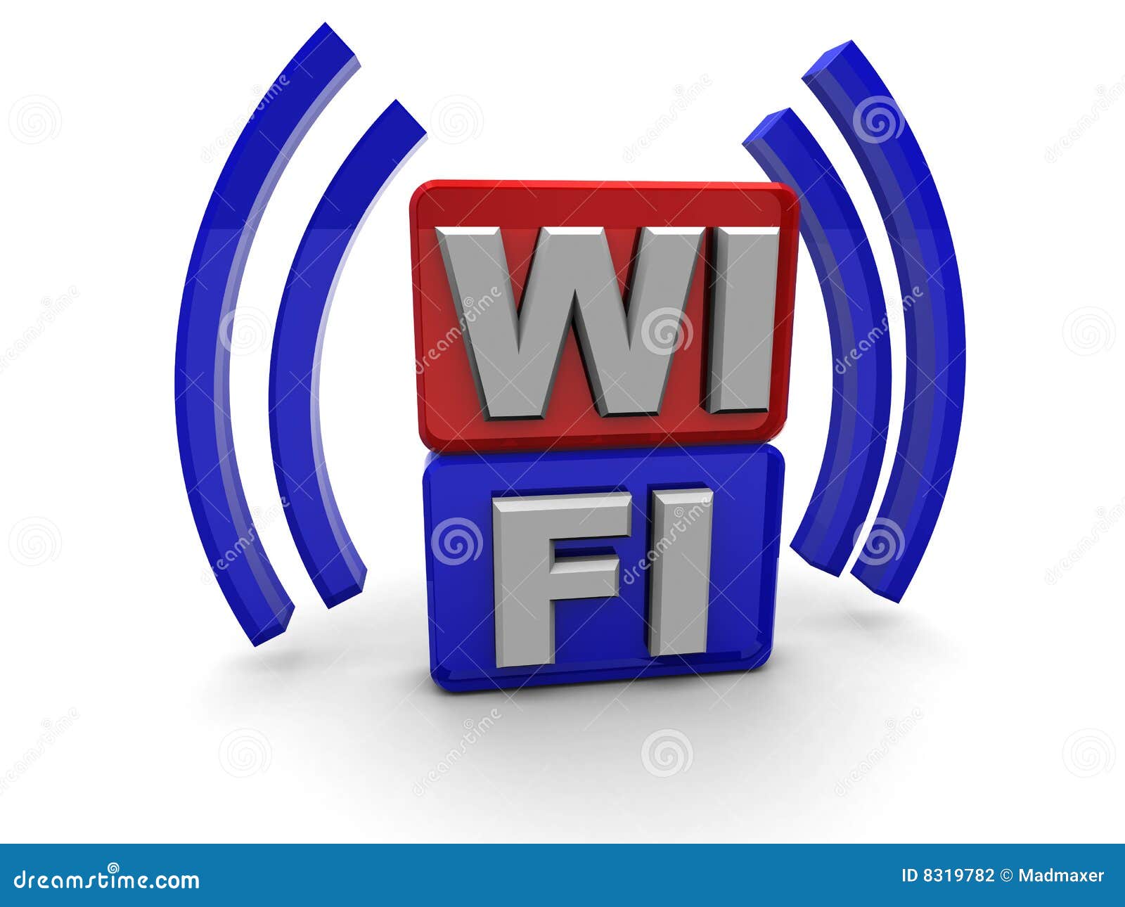 Pictogram wi-FI stock illustratie. Illustration of computer - 8319782