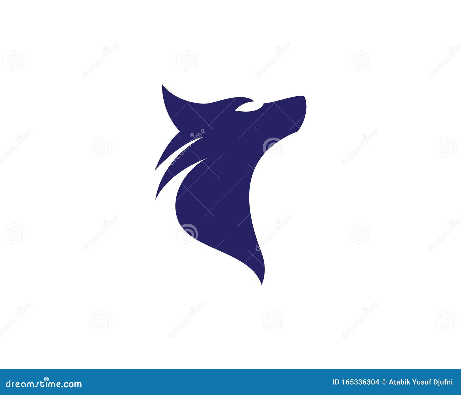 Pictogram Wolf-logo vector illustratie. Illustration of embleem - 165336304