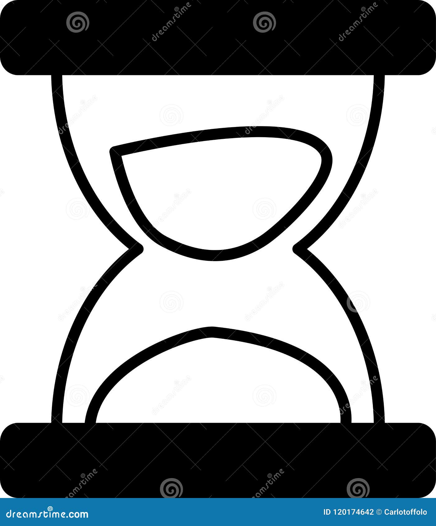 Pictogram - Zandloper - Vector Vector Illustratie - Illustration of ...