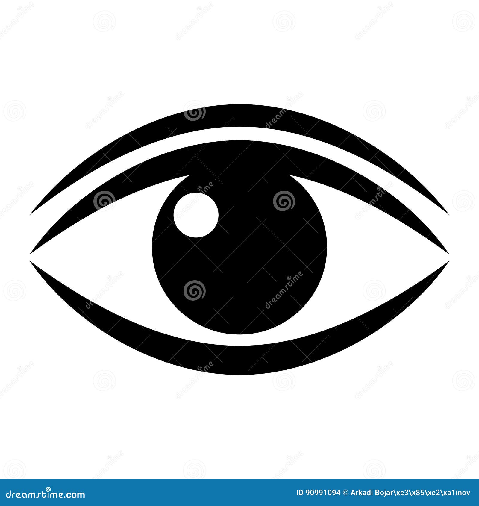 Pictograma Del Vector Del Ojo Humano Ilustración del Vector ...