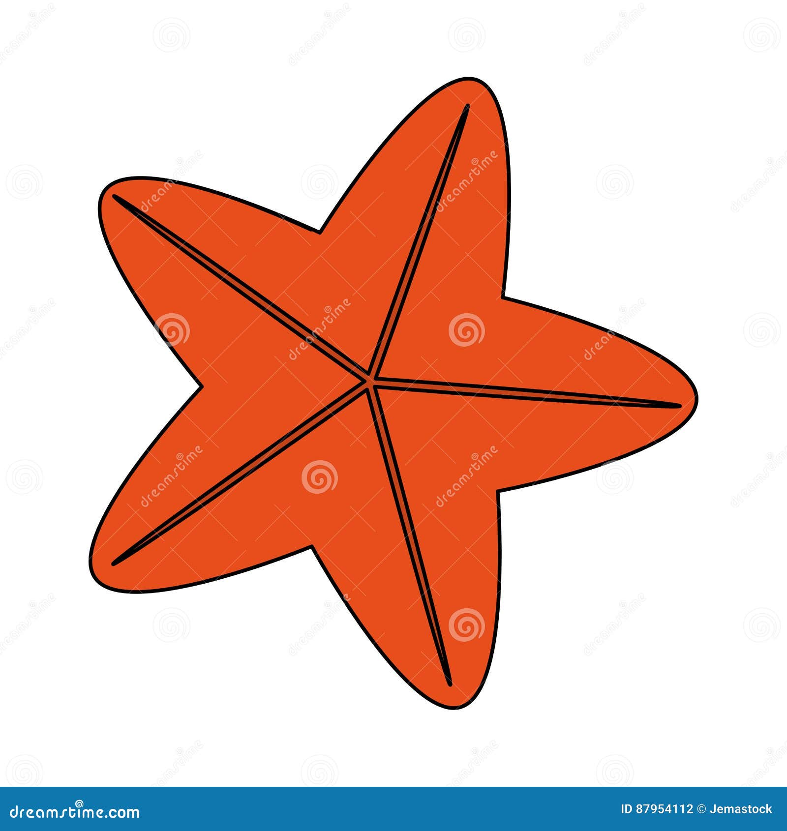 Pictogrambeeld Van De Zeester of Het Overzeese Ster Stock Illustratie ...