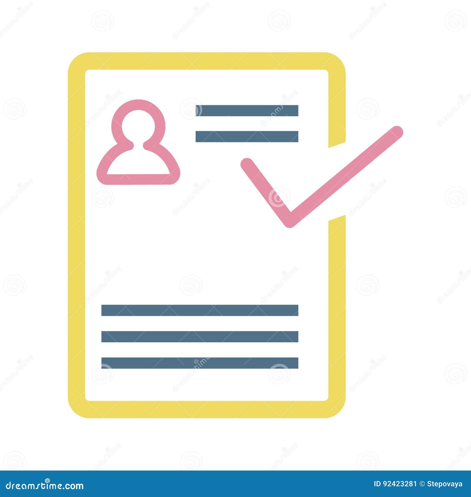 Pictogramblad Van Document, Document En Mensenpictogram Vector ...