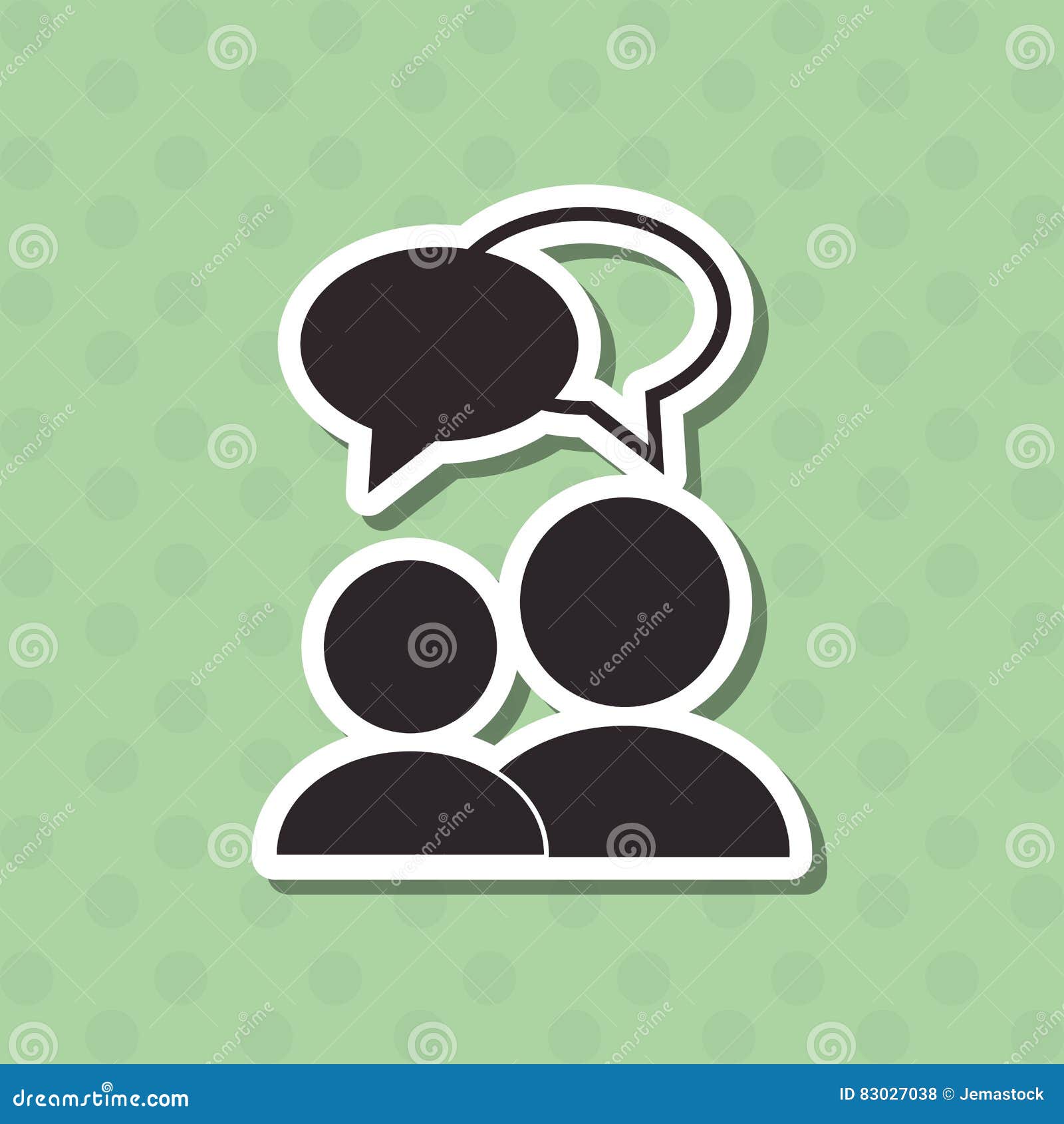 Pictogramme Avec La Conception De Bulle Illustration de Vecteur ...