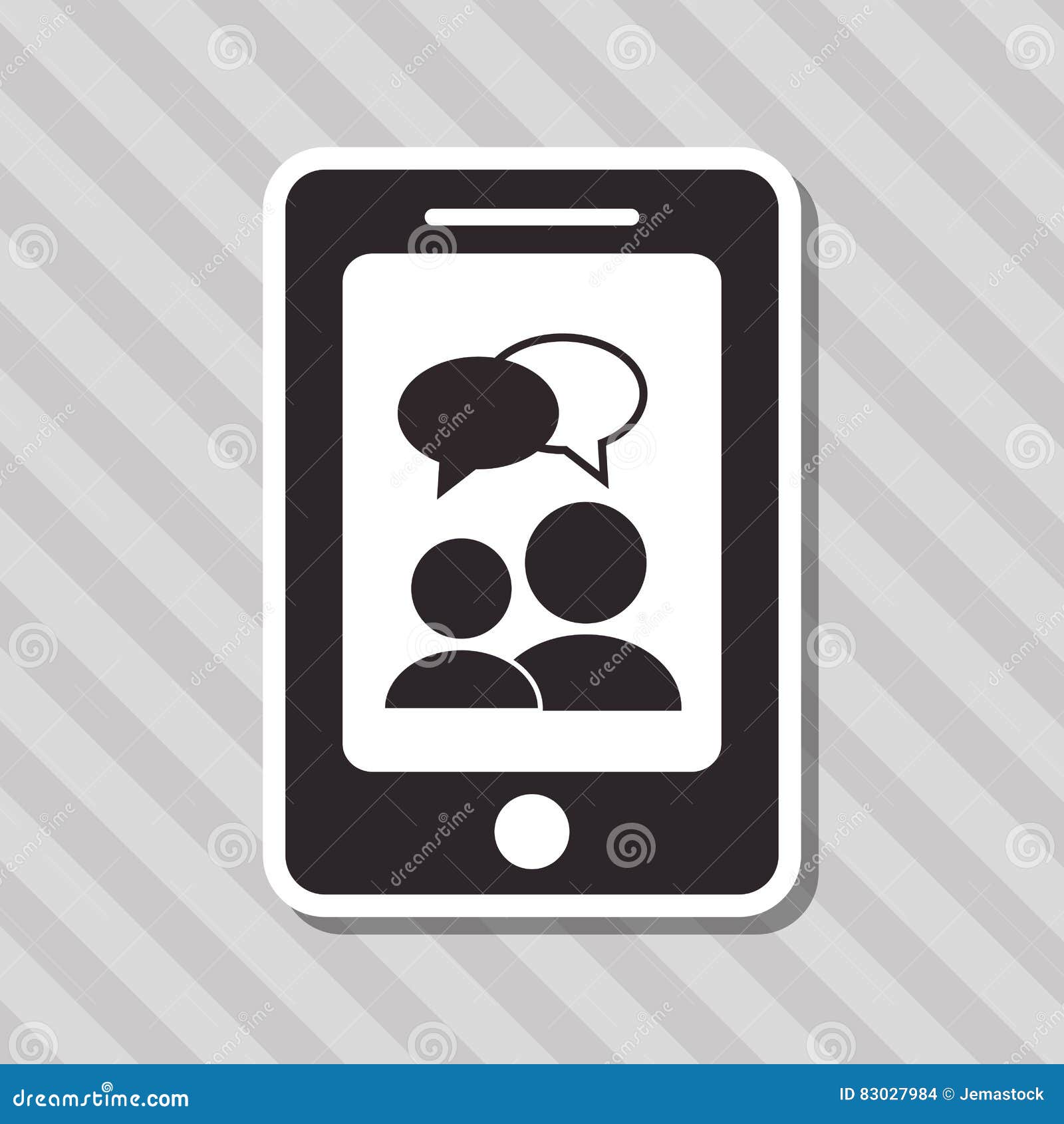 Pictogramme Avec La Conception De Bulle Illustration de Vecteur ...