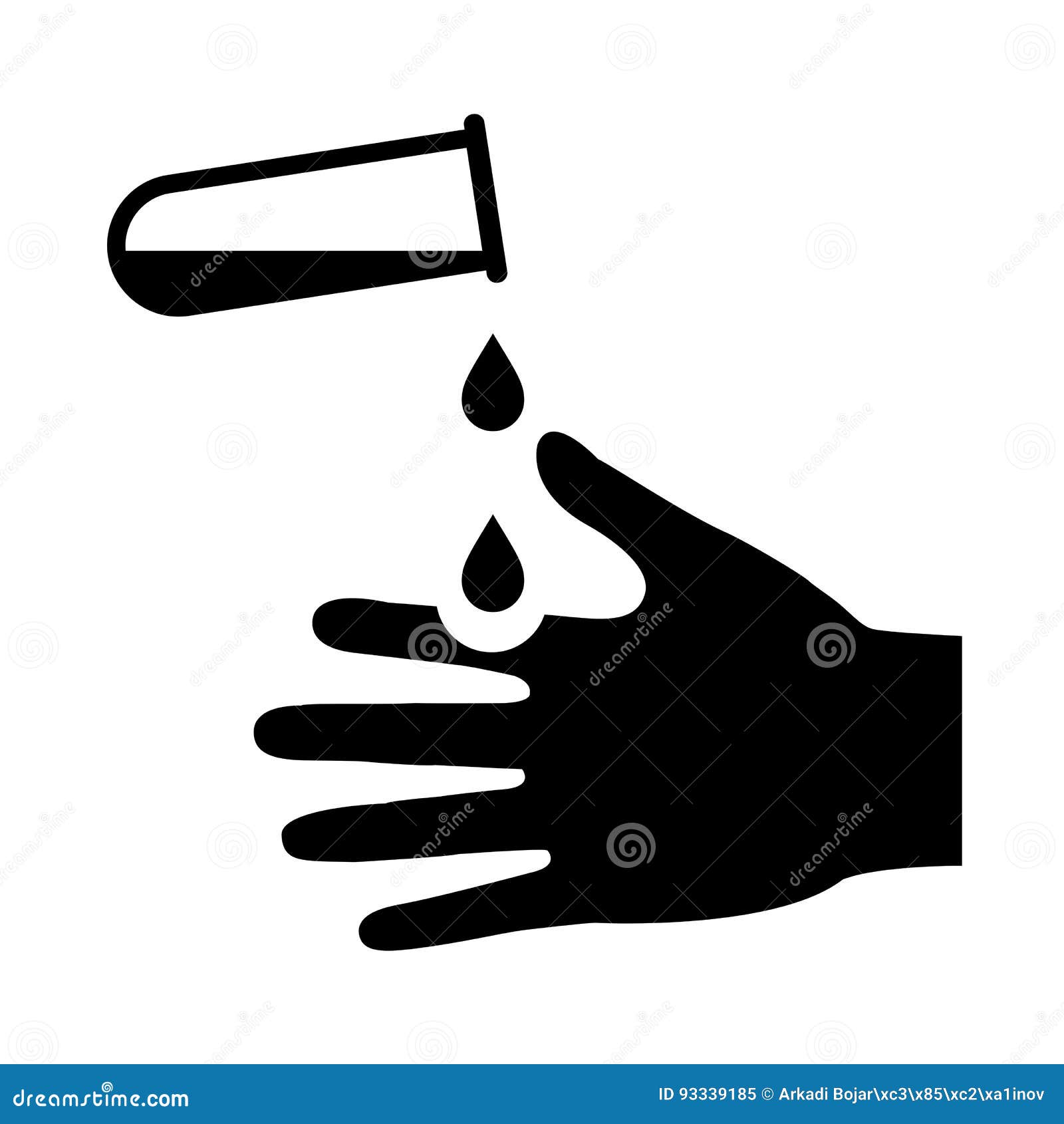 Pictogramme D'avertissement Acide De Danger Illustration de Vecteur ...