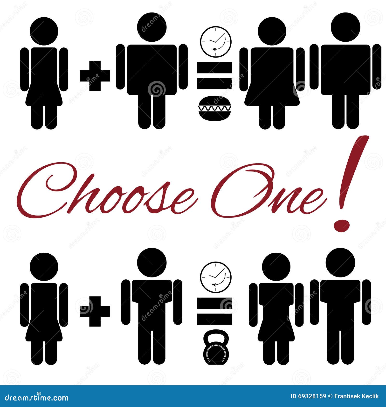 Pictogramme De Choix De Mode De Vie Illustration de Vecteur ...