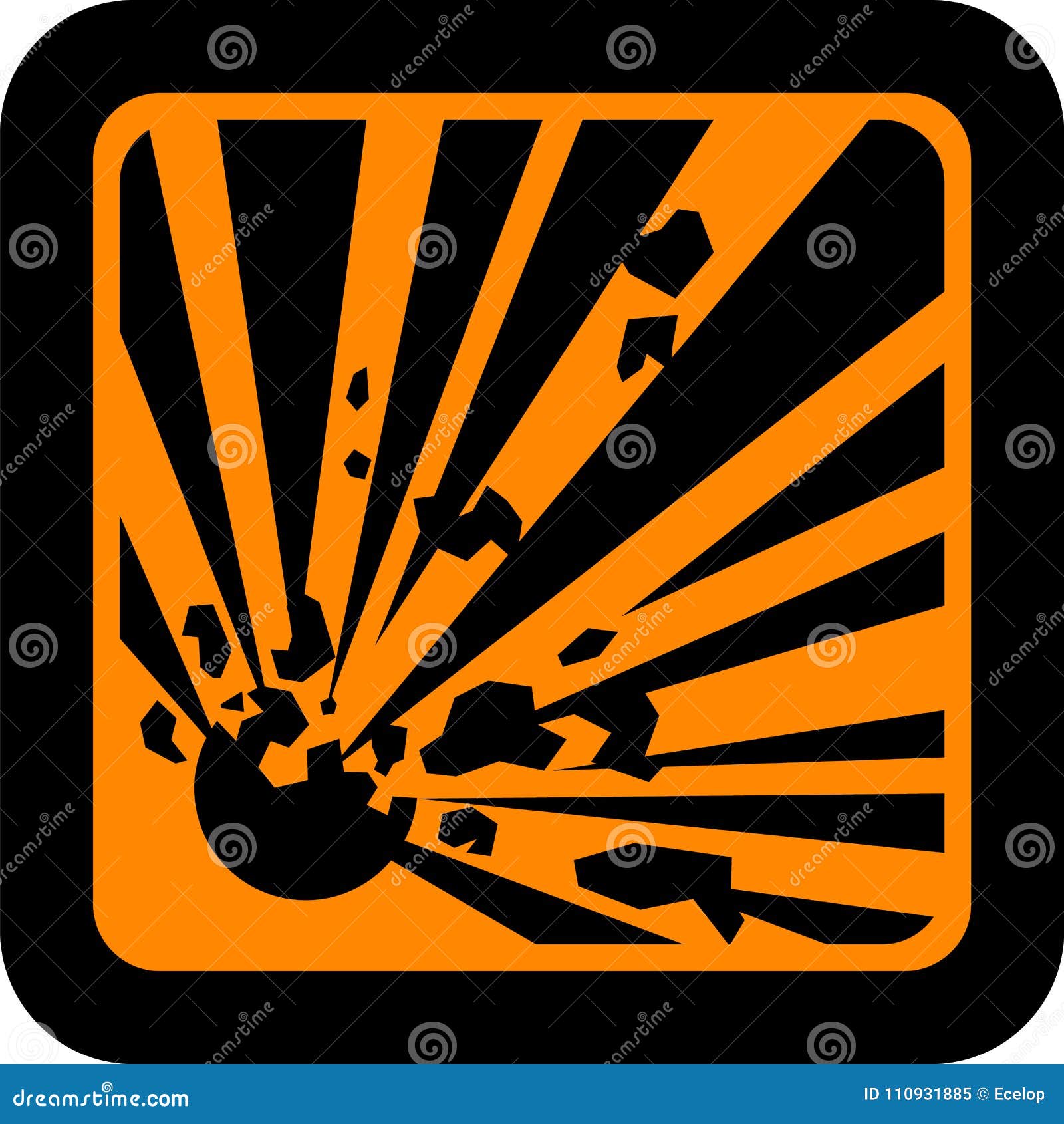 Pictogramme Européen De Risque Illustration de Vecteur - Illustration ...