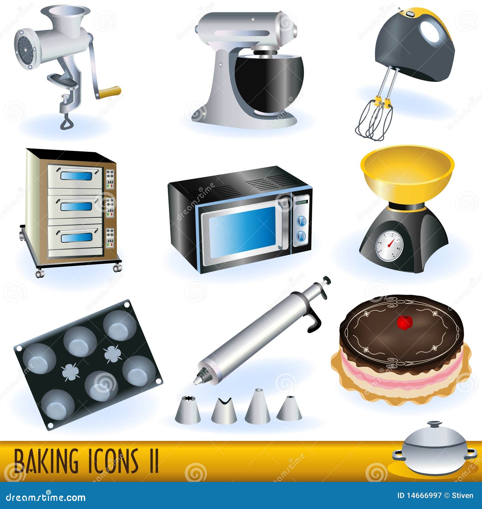 Pictogrammen 2 Van Het Baksel Vector Illustratie - Illustration of ...