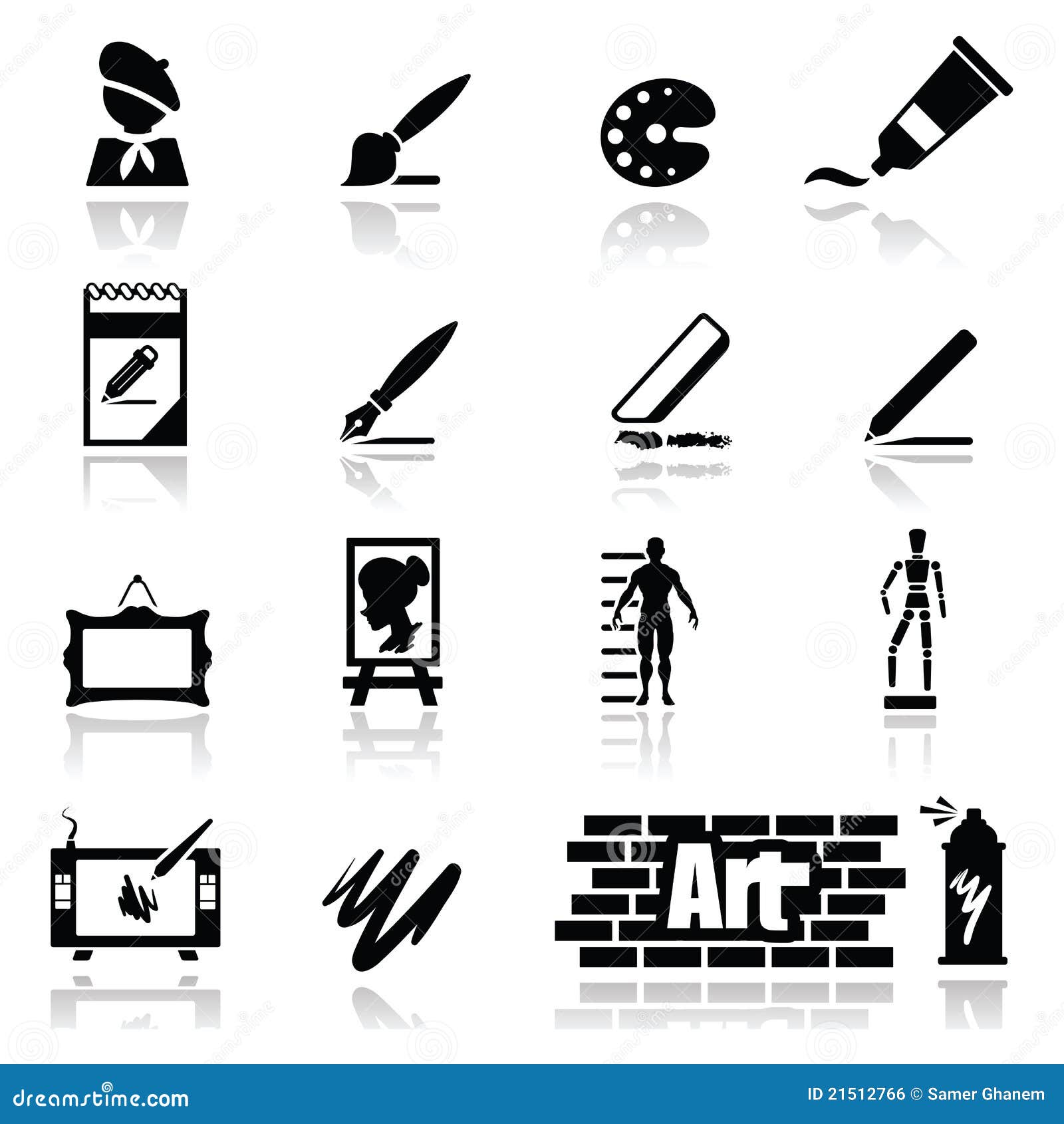 Pictogrammen Geplaatst Arts. Stock Illustratie - Illustration of ...