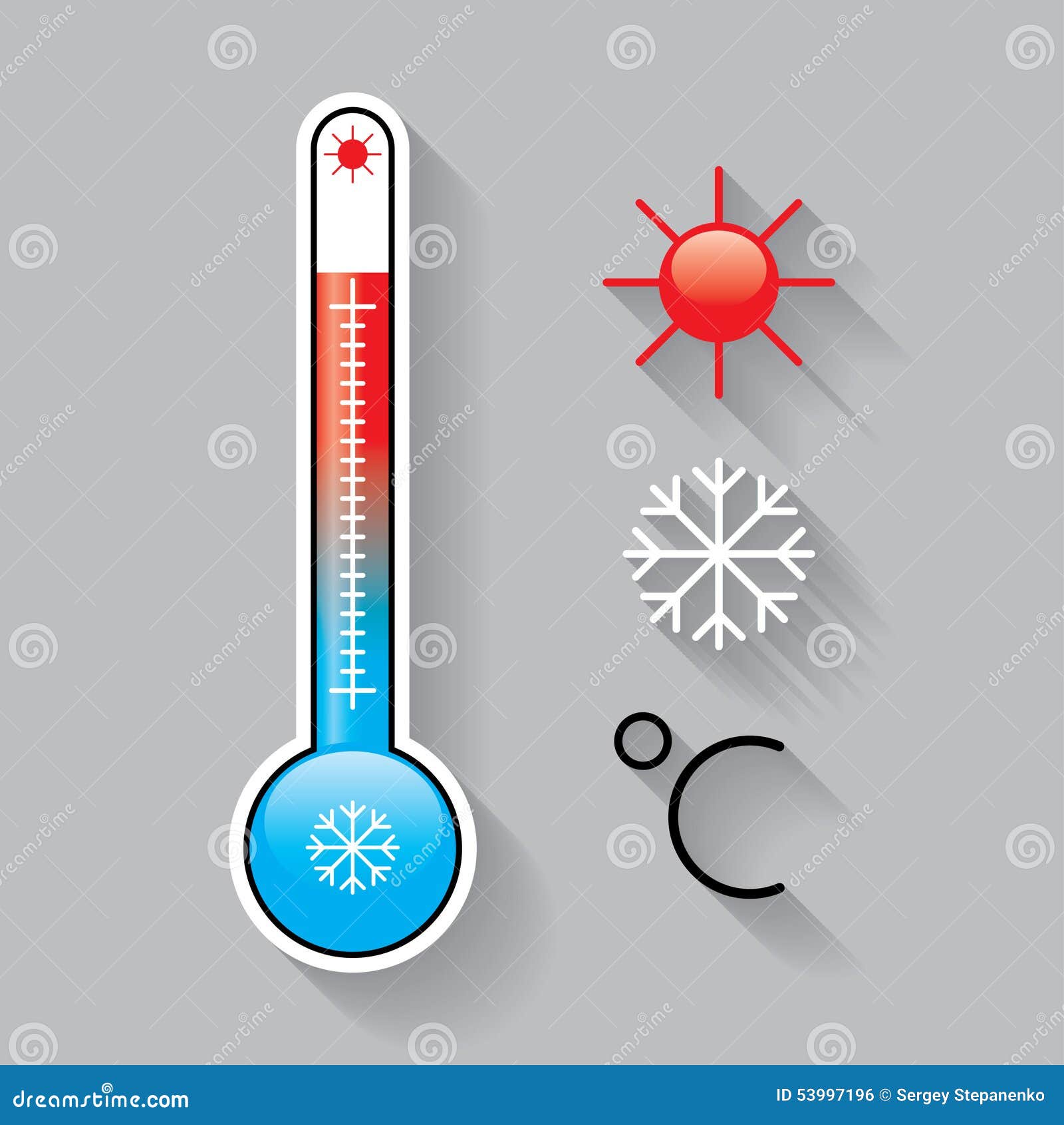Pictogrammen Voor Temperatuur Vector Illustratie - Illustration of ...