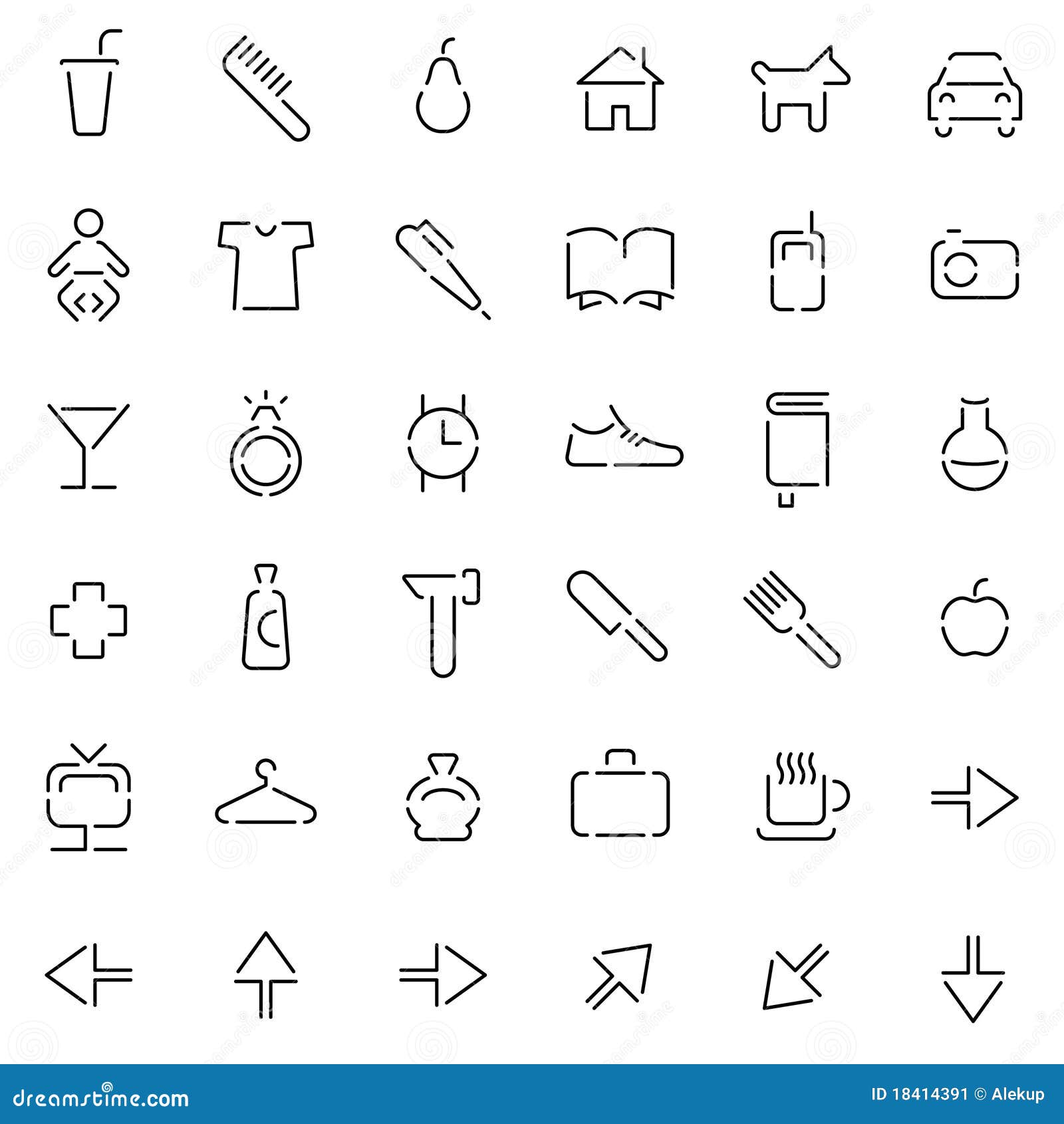 Pictograms Stock Image - Image: 18414391