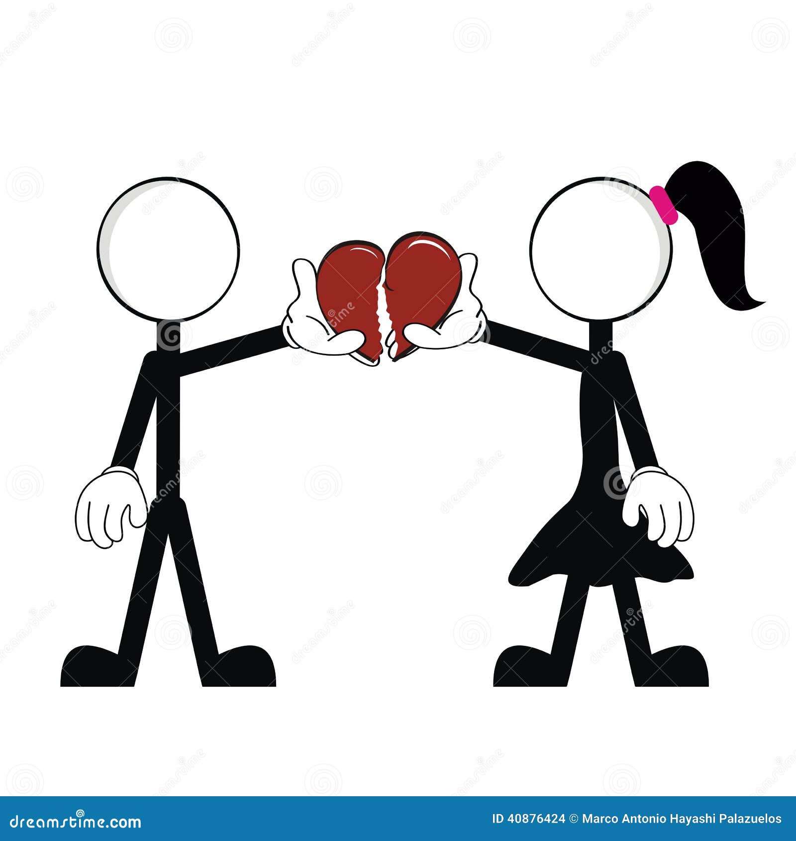 Pictograms Love Stick Man and Girl0 Stock Vector - Illustration of ...